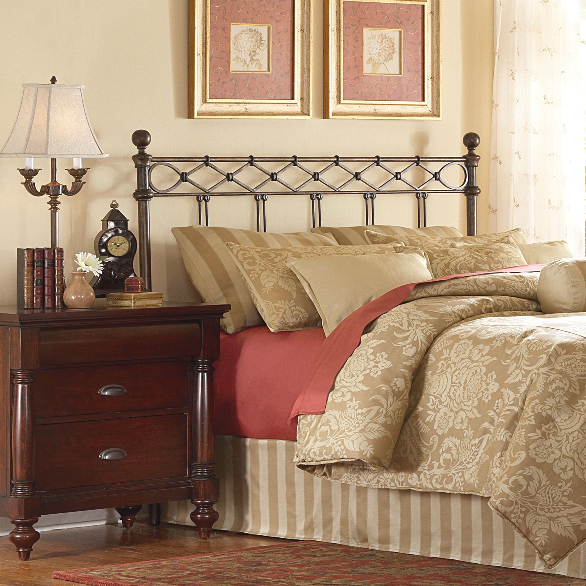 Argyle Copper Chrome Cal King Headboard B12287 Fashion Bed Group