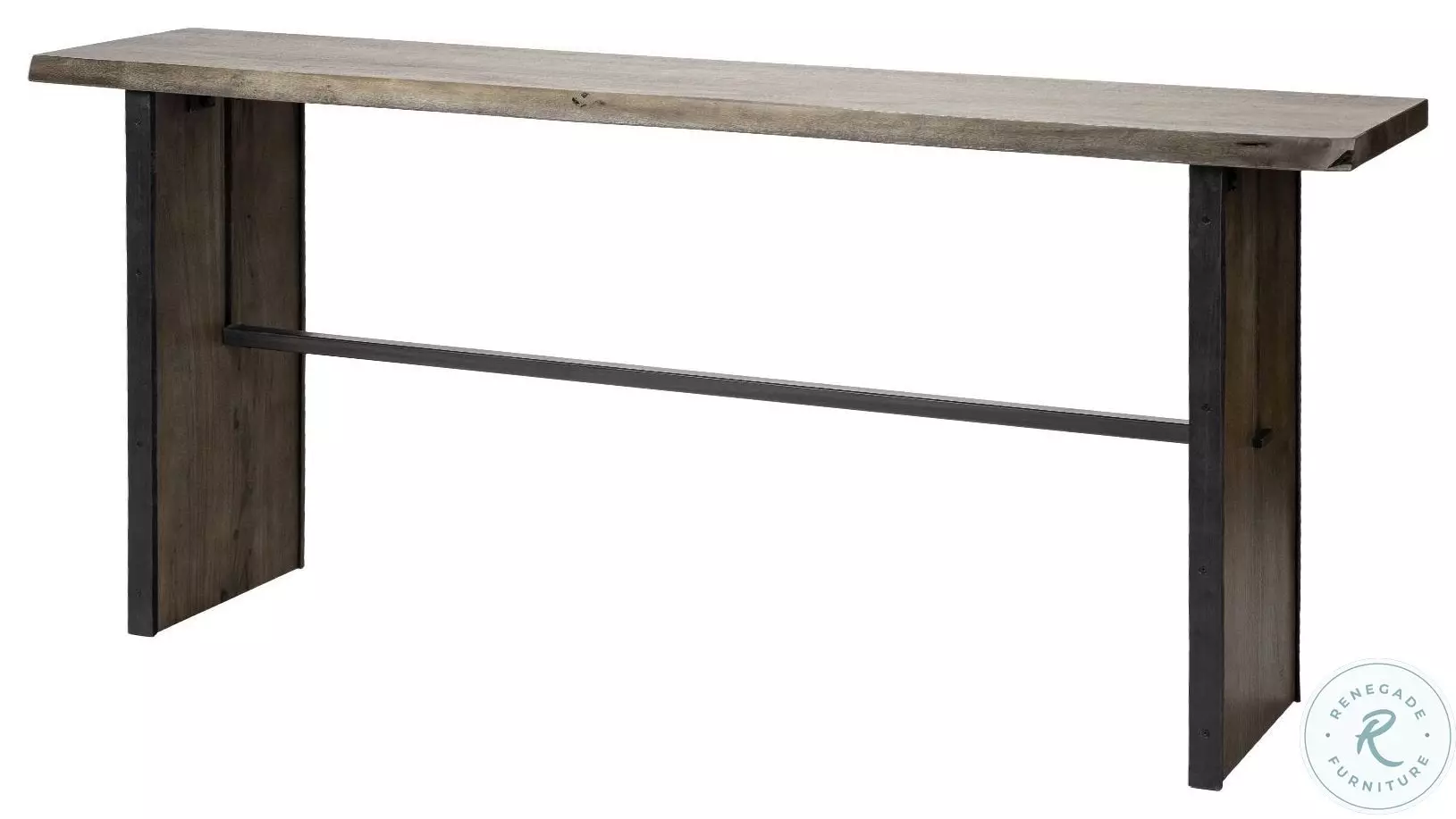 Ledger Brown Wood Live Edge Console Table From Mercana Furniture and ...