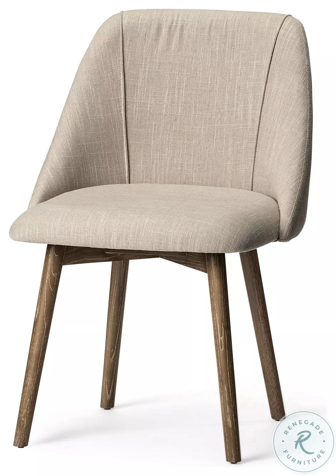 Ronald Cream Fabric Dining Side Chair From Mercana Furniture and Decor ...