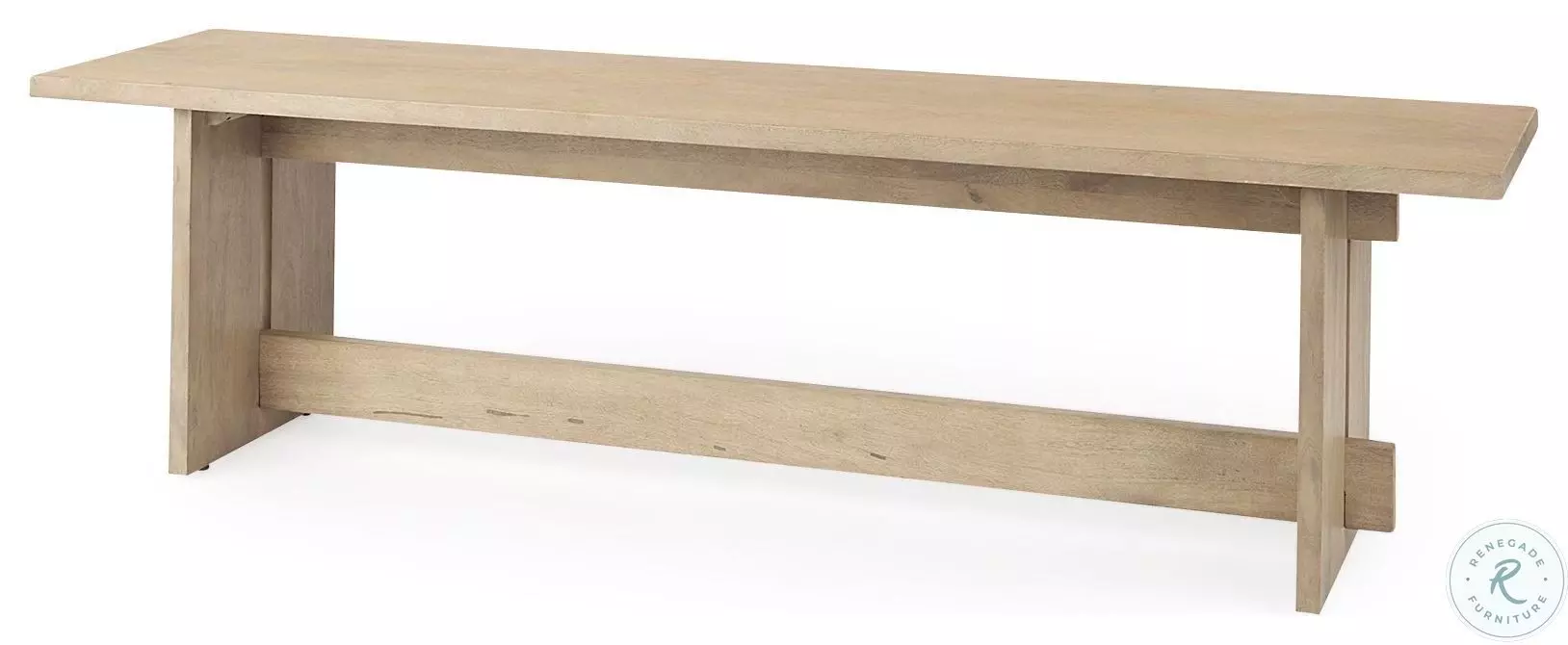 Aida Light Brown Bench From Mercana Furniture and Decor | Coleman Furniture