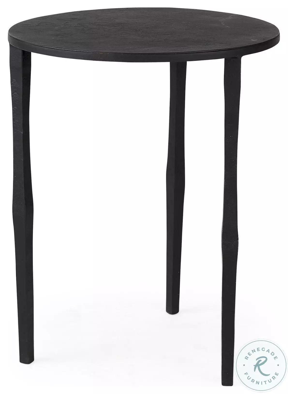 Timothy Ebony Black Iron Side Table From Mercana Furniture and Decor | Coleman Furniture