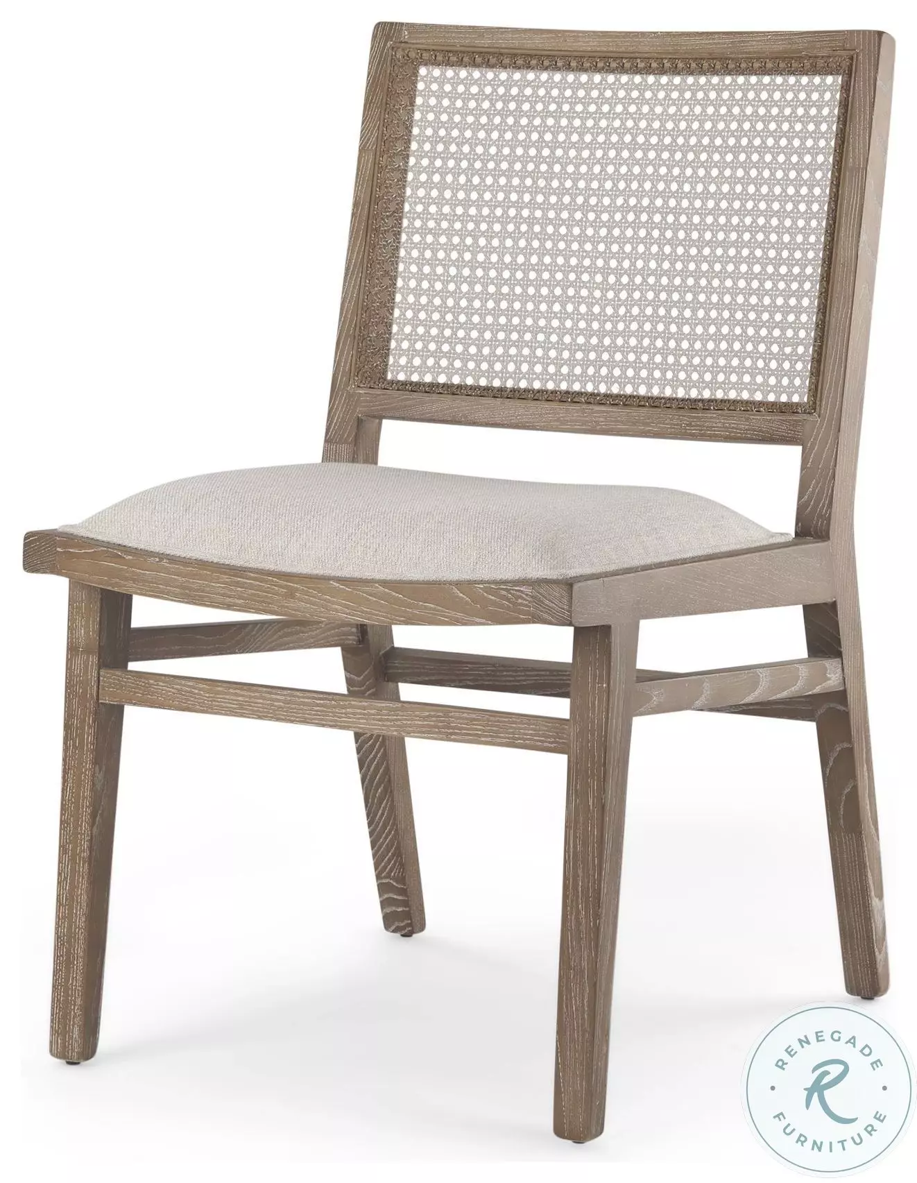 Wynn Cream Fabric And Brown Wood Dining Chair From Mercana Furniture ...