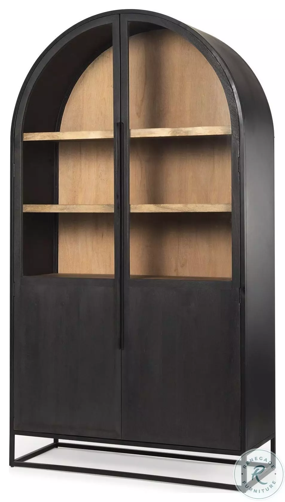 Sloan Black Arch 85" Curio Cabinet From Mercana Furniture and Decor ...