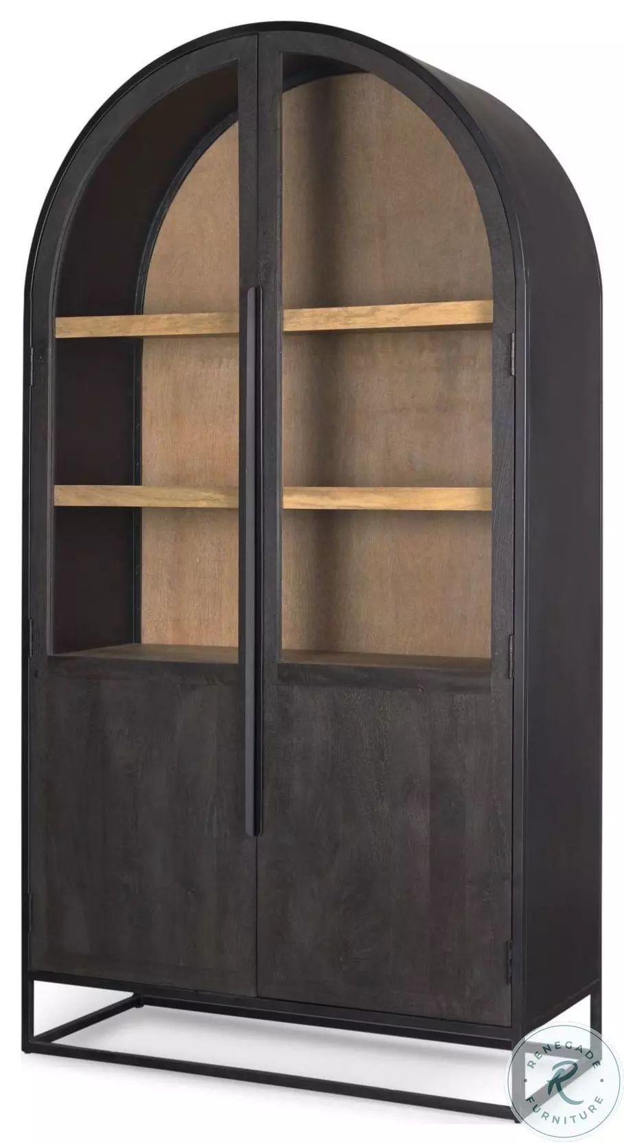 Sloan Black Arched Curio Cabinet From Mercana Furniture and Decor ...