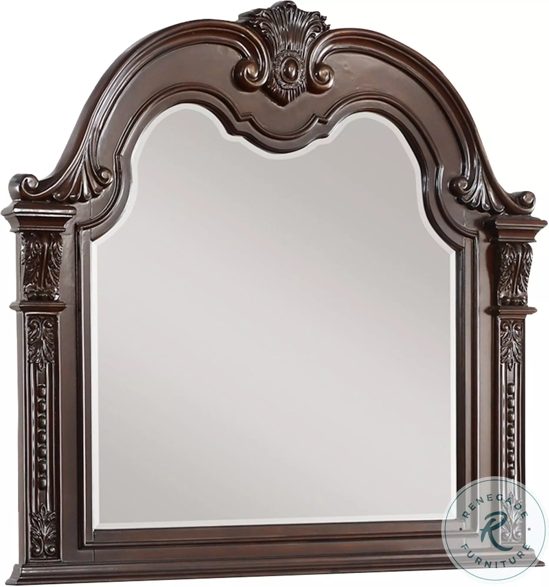 Cavalier Dark Cherry Mirror from Homelegance | Coleman Furniture