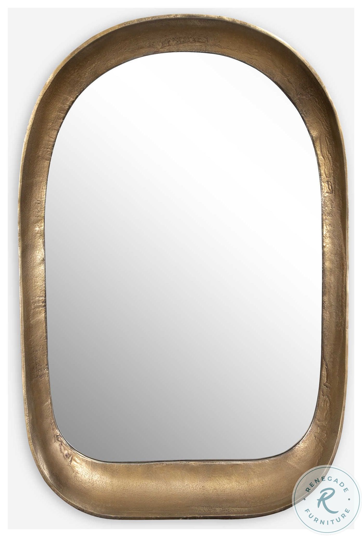 Bradano Antique Brass Arch Mirror From Uttermost | Coleman Furniture