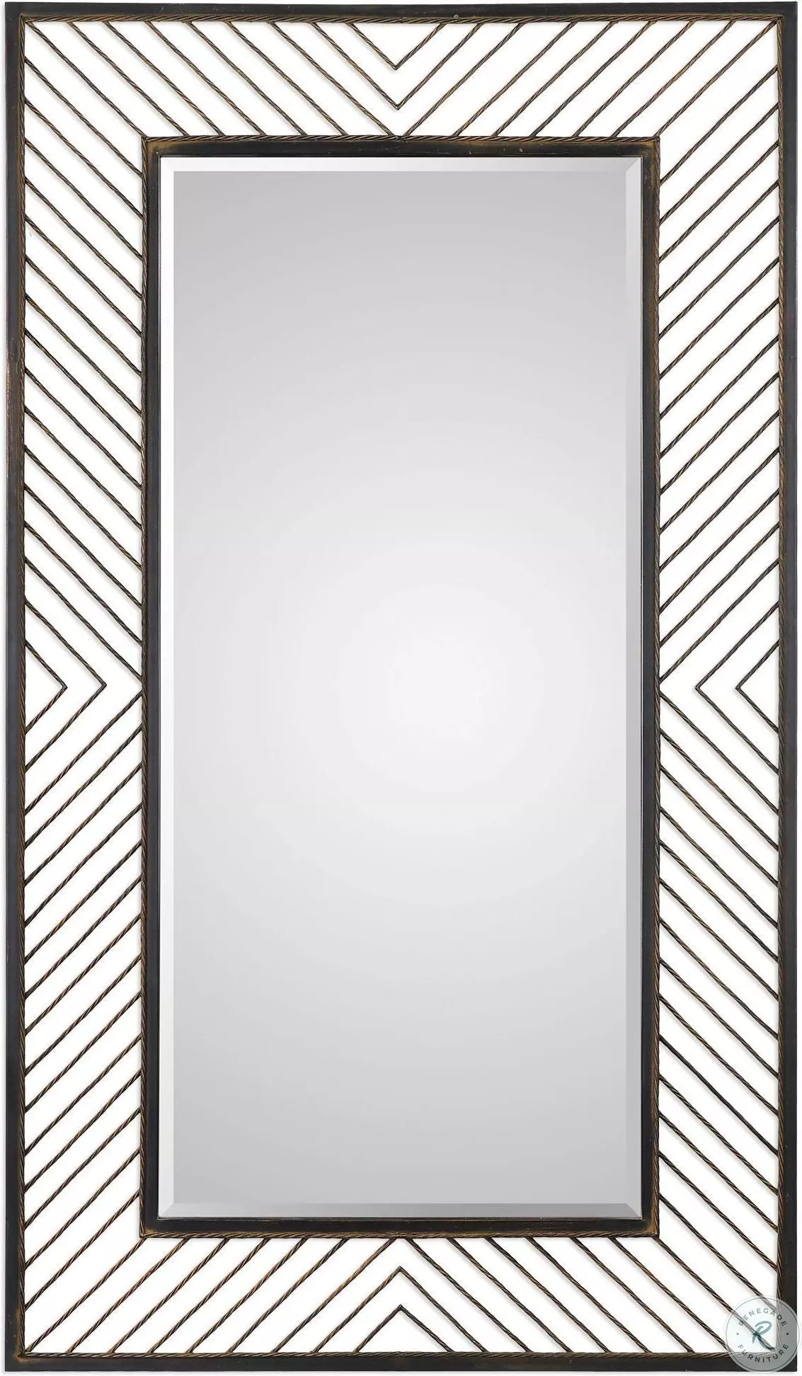 Gabrielle Lightly Distressed Rustic Bronze Mirror From Soul ...