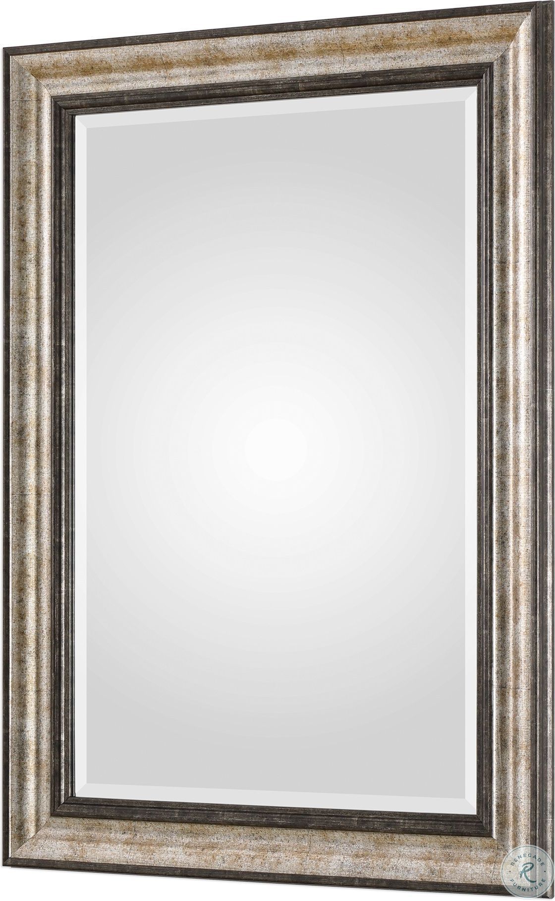 Shefford Antiqued Metallic Silver And Rustic Dark Bronze Mirror from ...