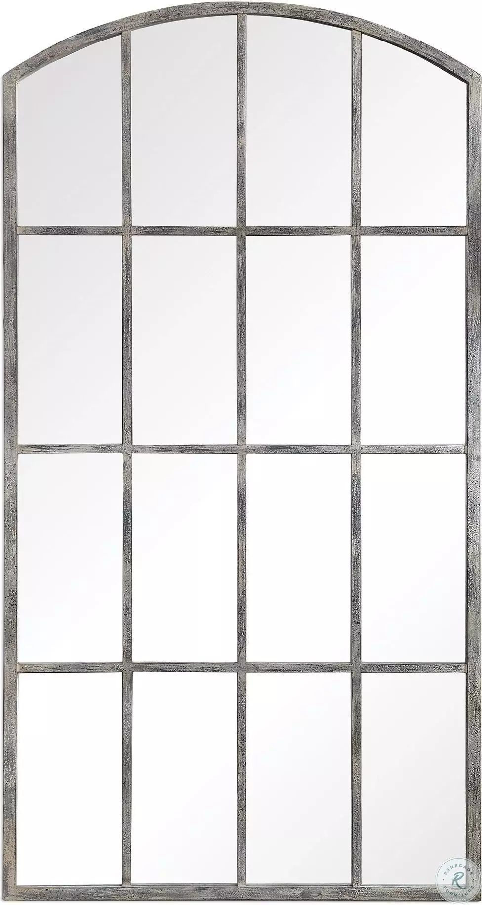 Amiel Aged Rust Gray Arched Mirror from Uttermost | Coleman Furniture