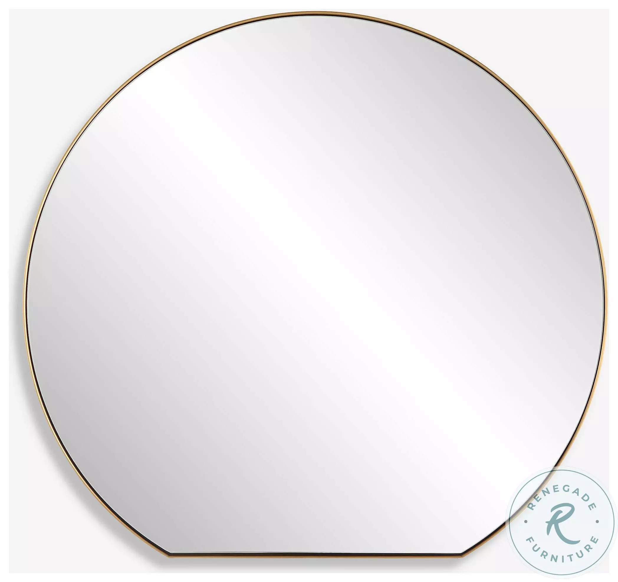 Cabell Brass Small Oval Mirror From Home Gallery Stores | Home Gallery ...
