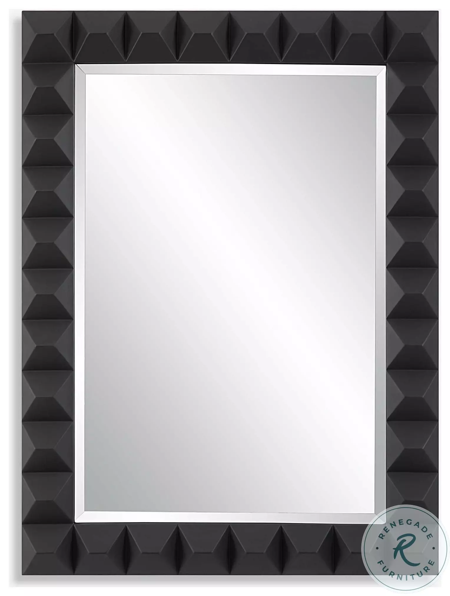 Studded Matte Black Mirror From Uttermost | Coleman Furniture