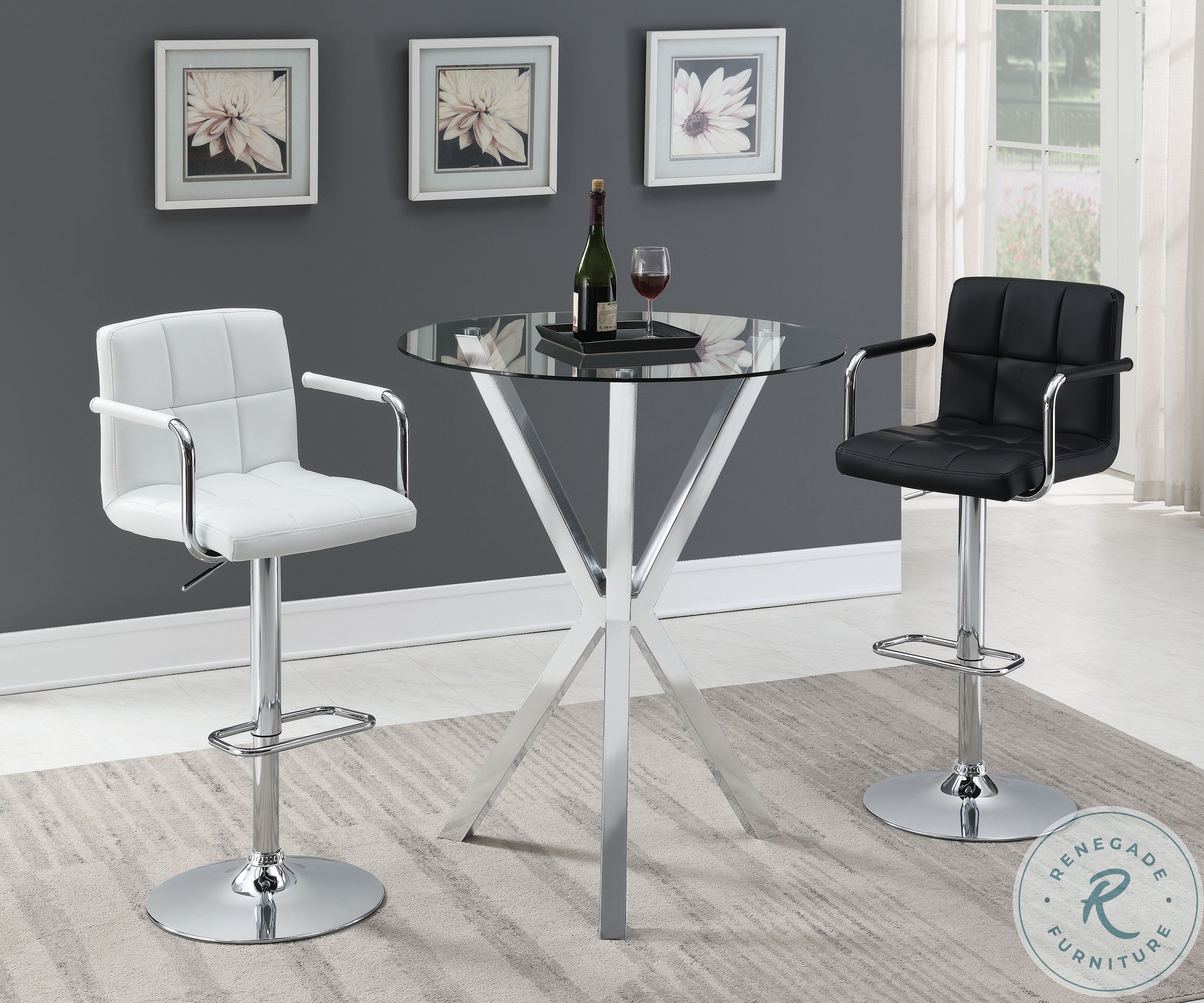 100186 Bar Table from Coaster (100186) | Coleman Furniture