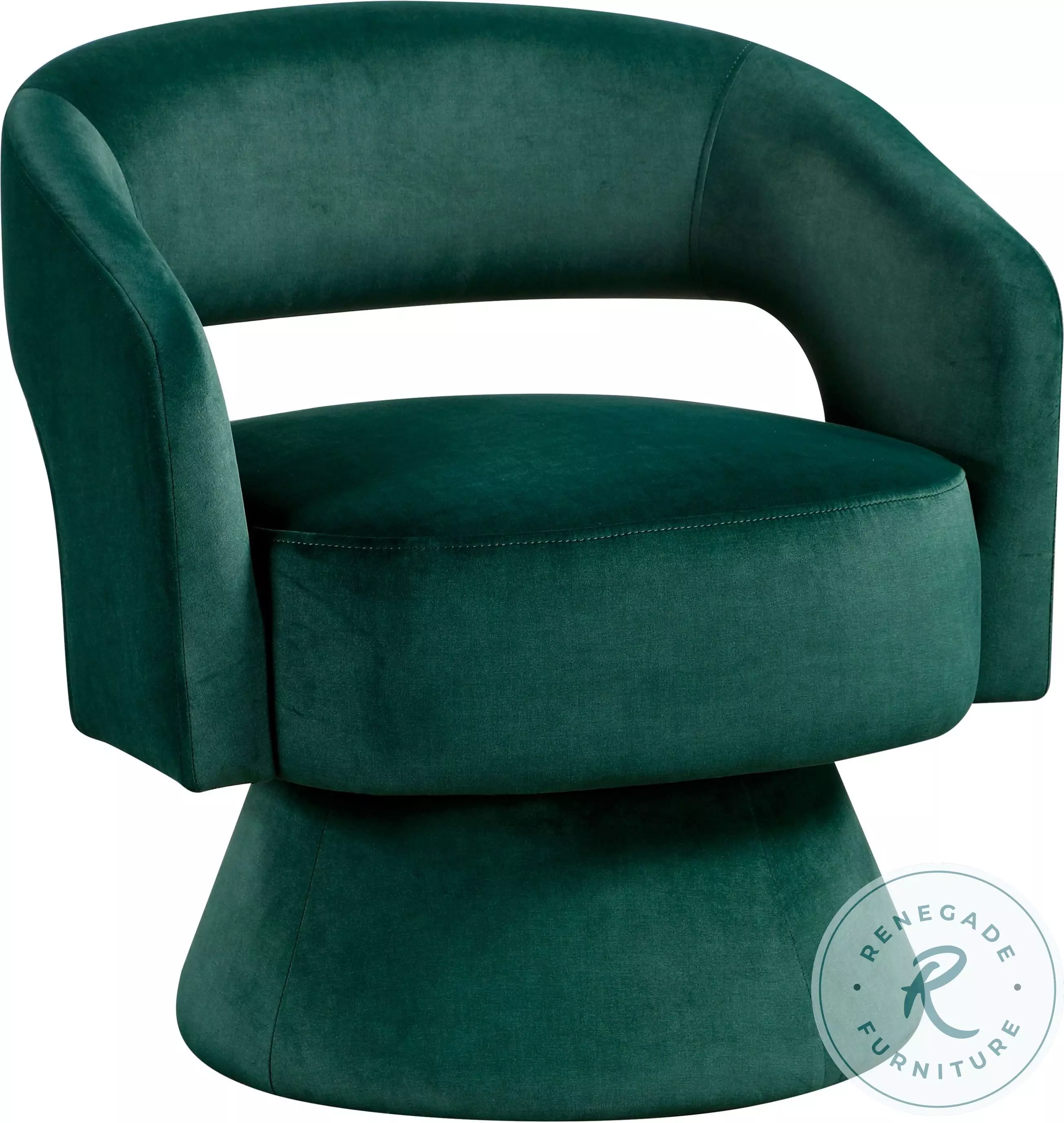 Braxton Green Swivel Chair From Homelegance | Coleman Furniture