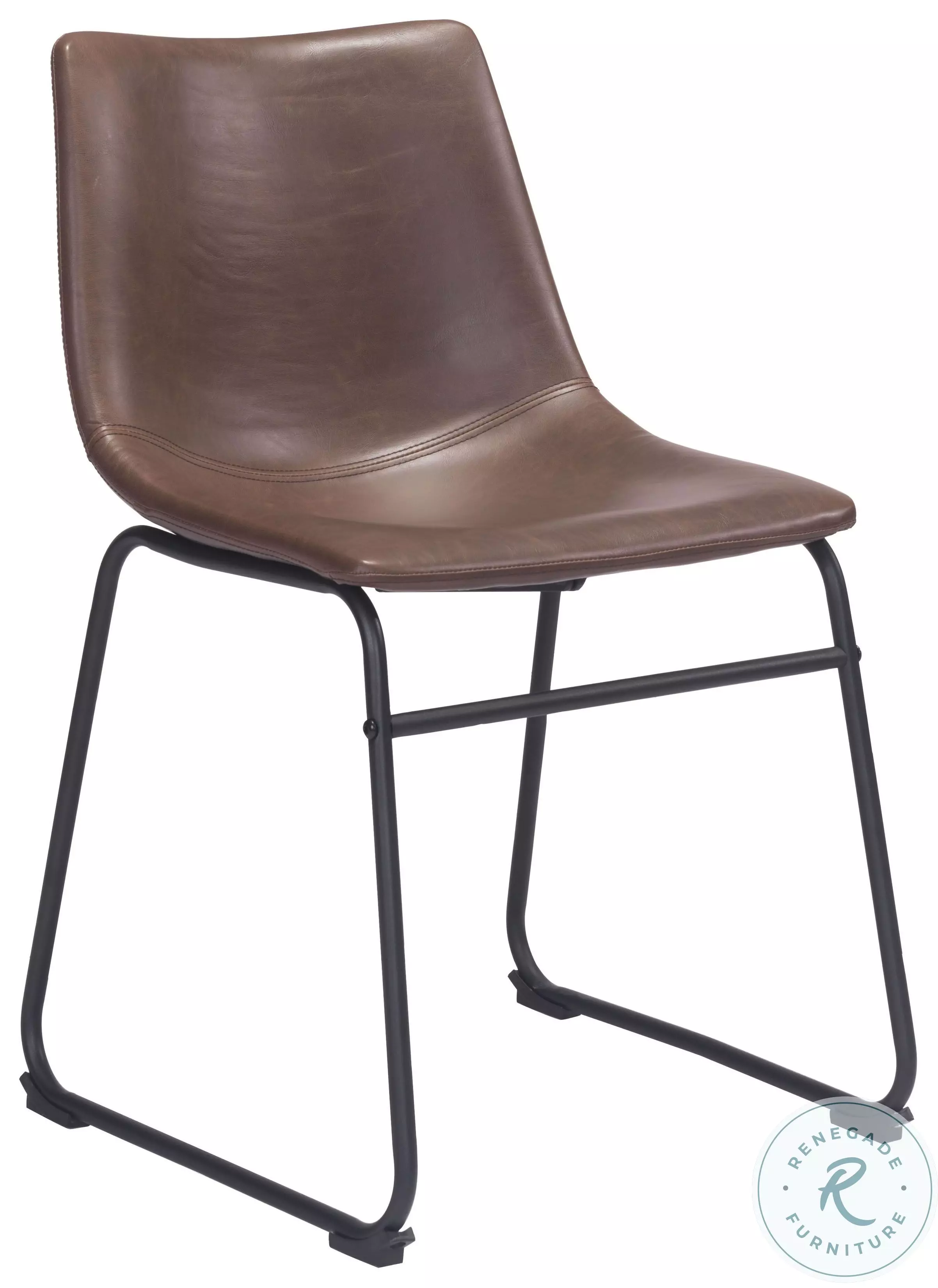 Smart Vintage Espresso Dining Chair Set of 2 from Zuo | Coleman Furniture