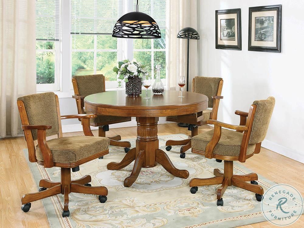 Mitchell Amber Game Table Set from Coaster (100951-52) | Coleman Furniture