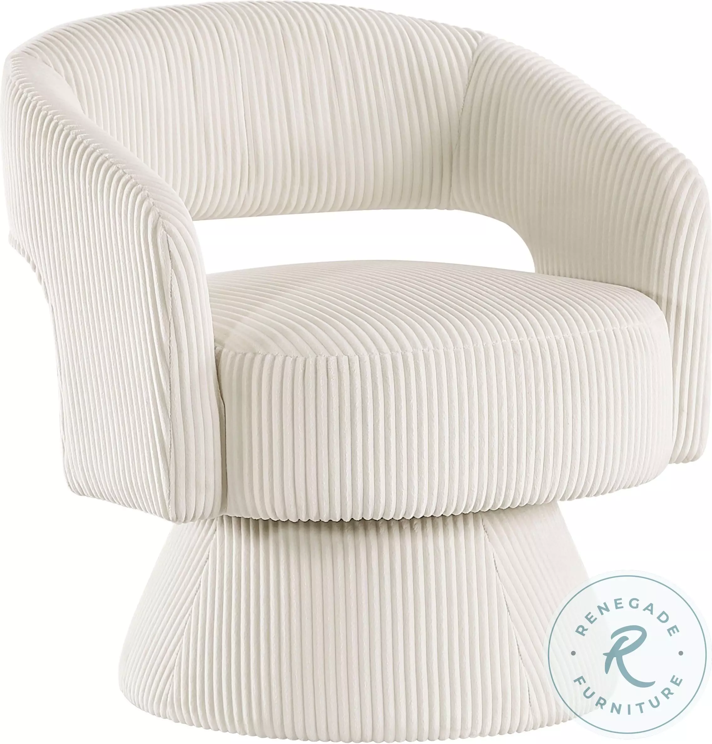 Upton Beige Swivel Chair From Homelegance | Coleman Furniture