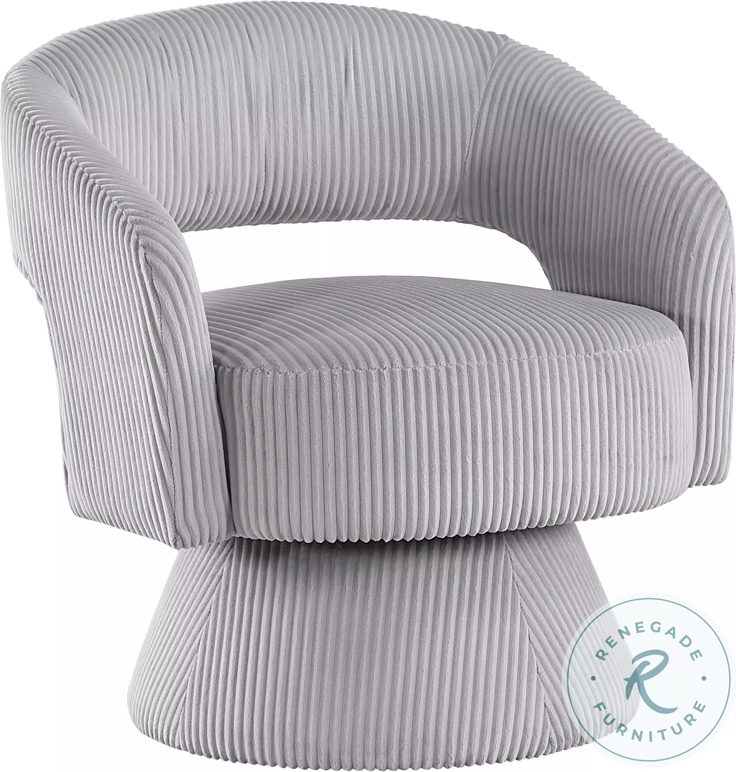 Upton Gray Swivel Chair From Homelegance | Coleman Furniture