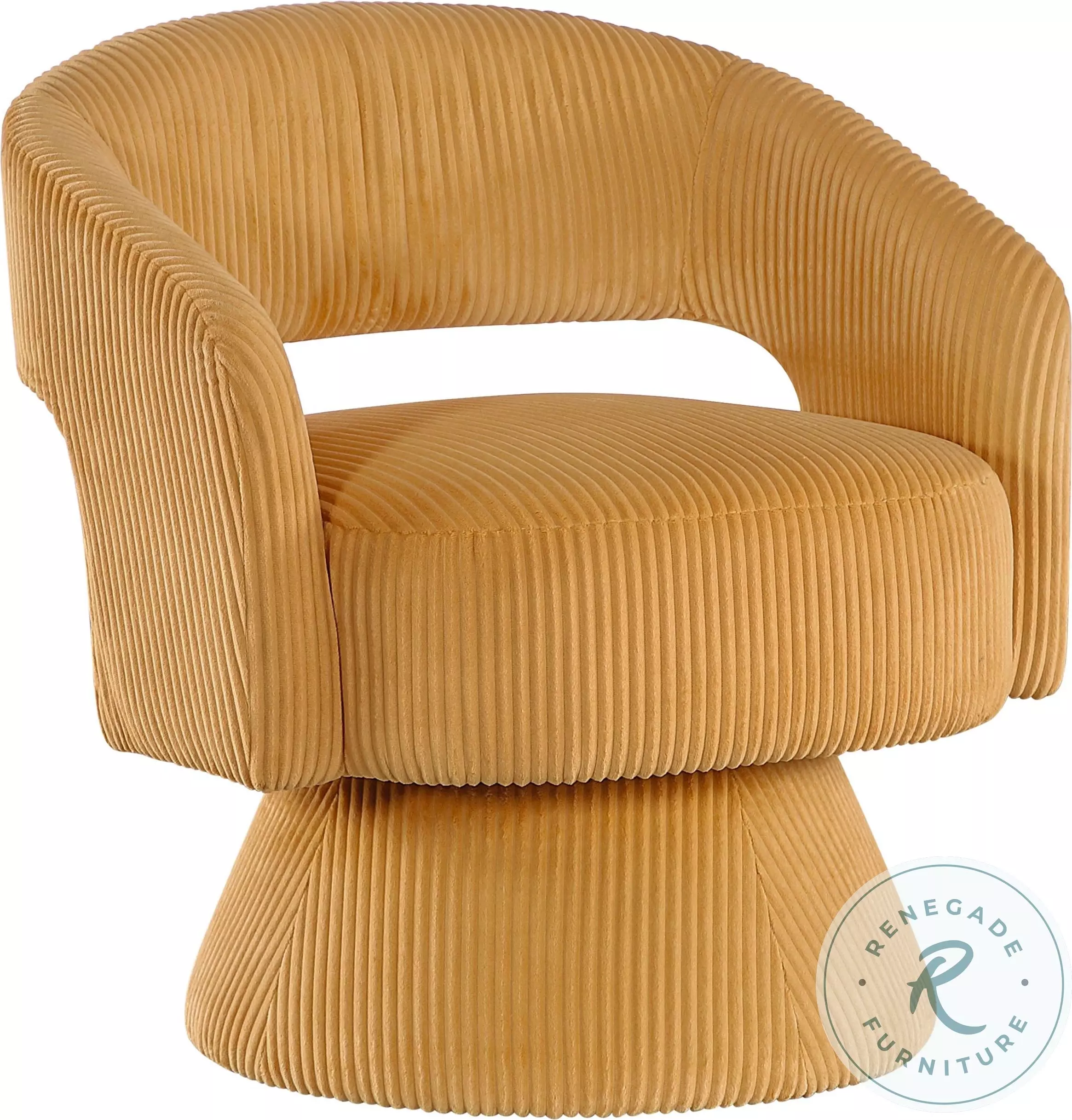Upton Yellow Swivel Chair From Homelegance | Coleman Furniture