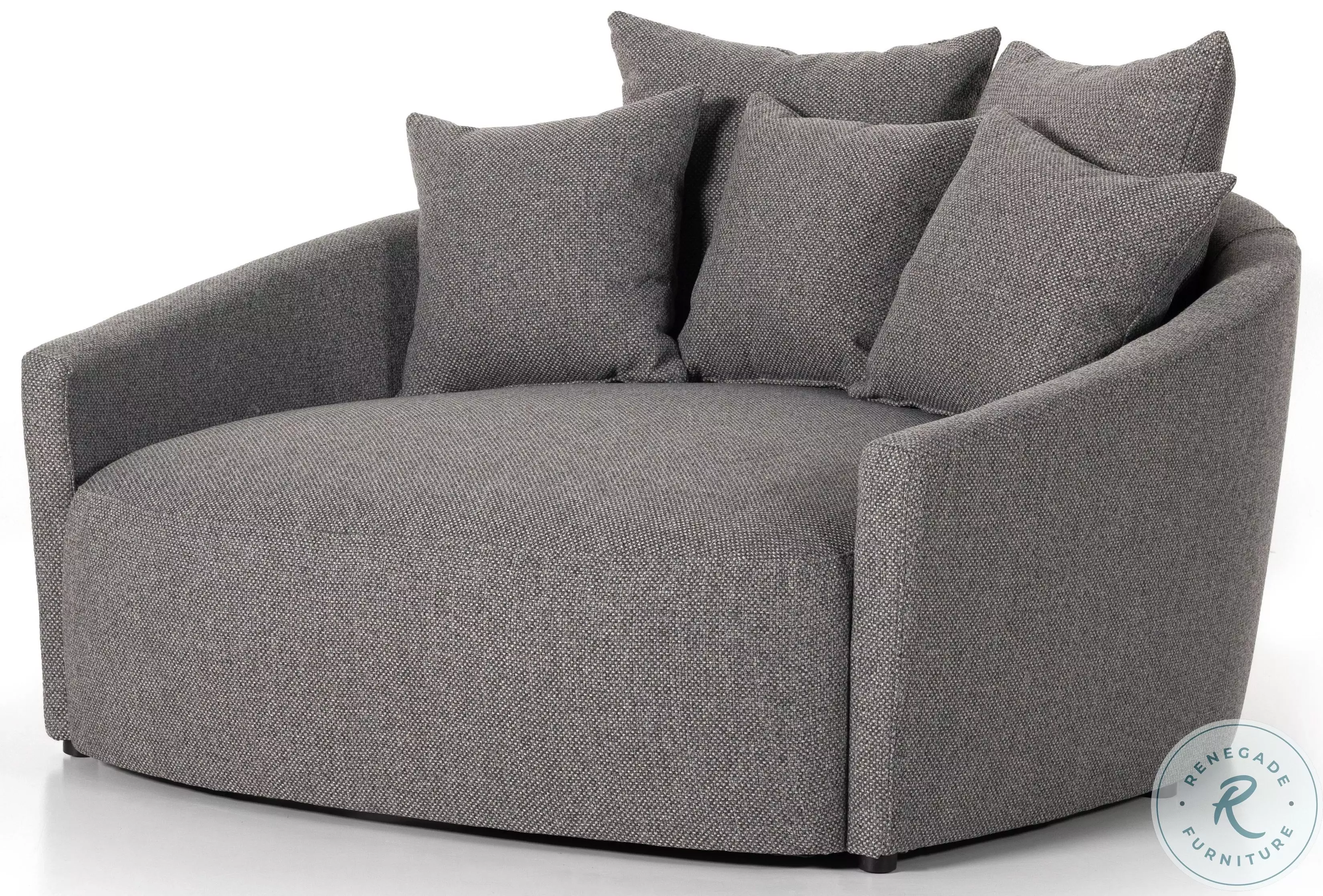 Chloe Fallon Charcoal Media Lounger from Four Hands | Coleman Furniture