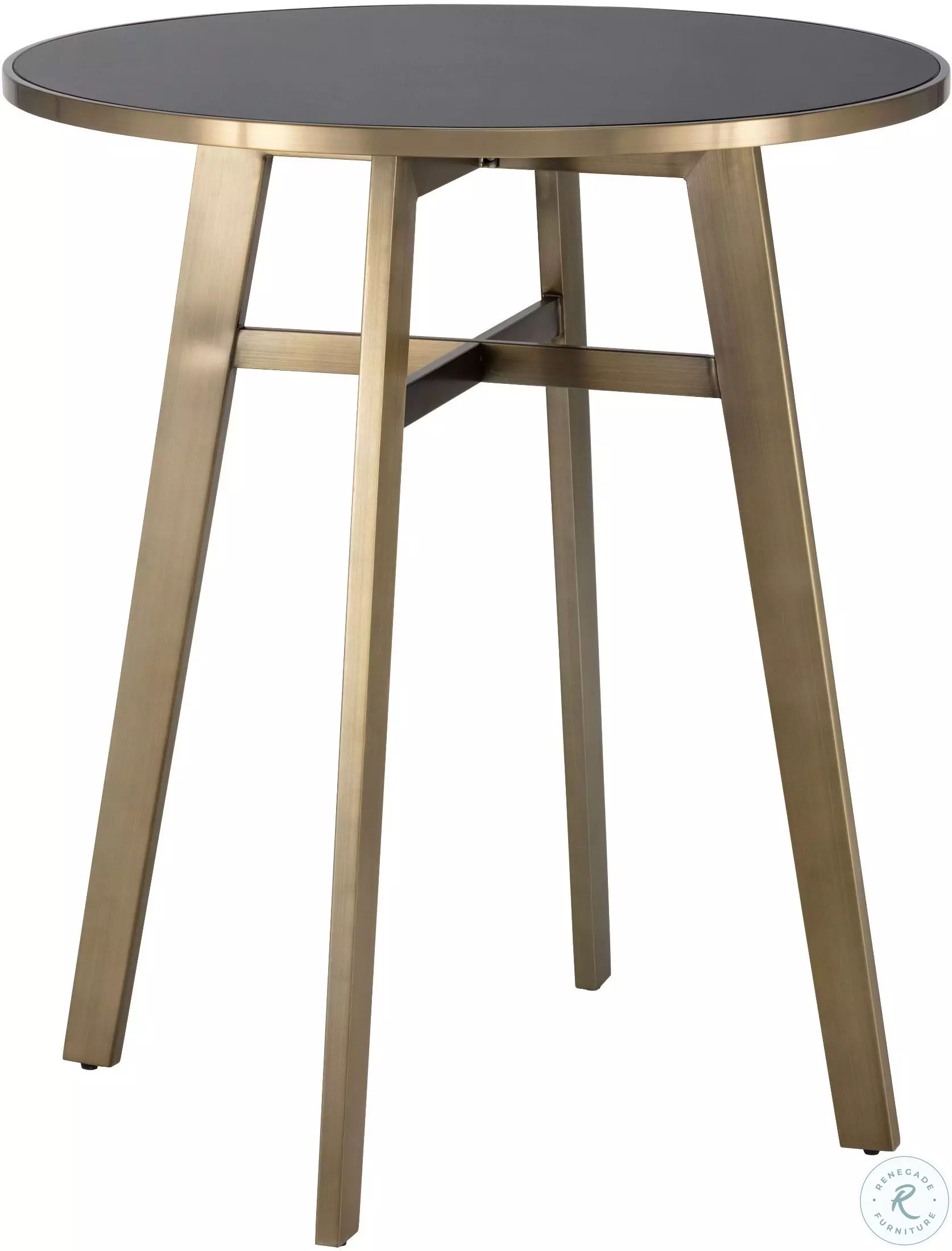 Astoria Antique Brass Bar Table From Artisan's Nook | Coleman Furniture