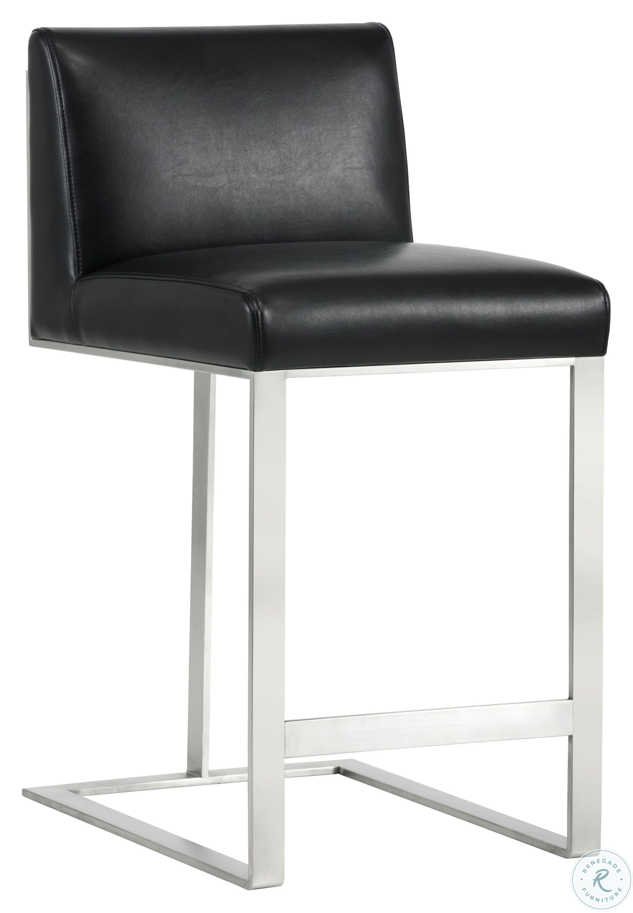 Ikon Dean Cantina Black Counter Stool from Sunpan | Coleman Furniture