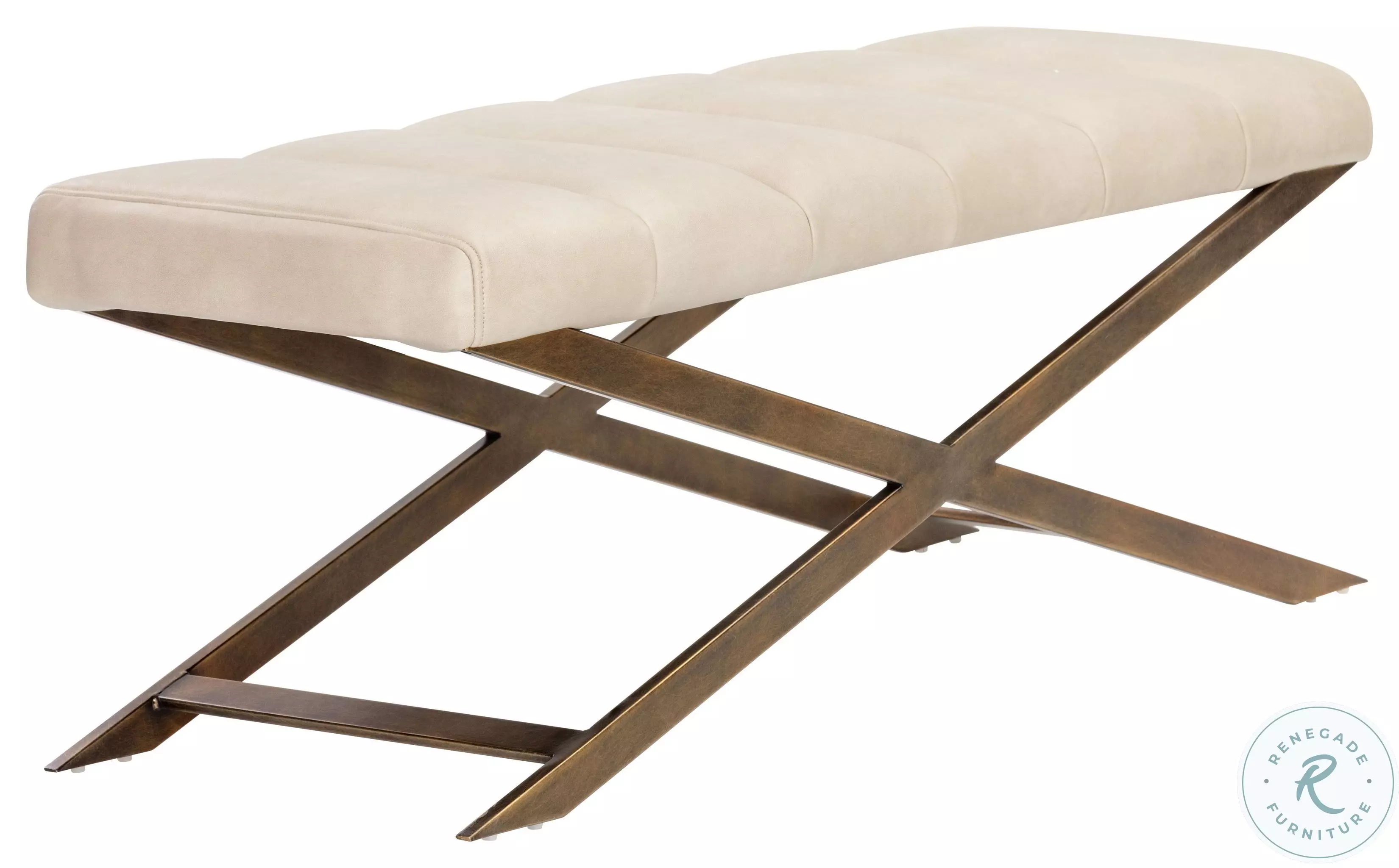 Elodie Bravo Cream Bench From Artisan's Nook | Coleman Furniture