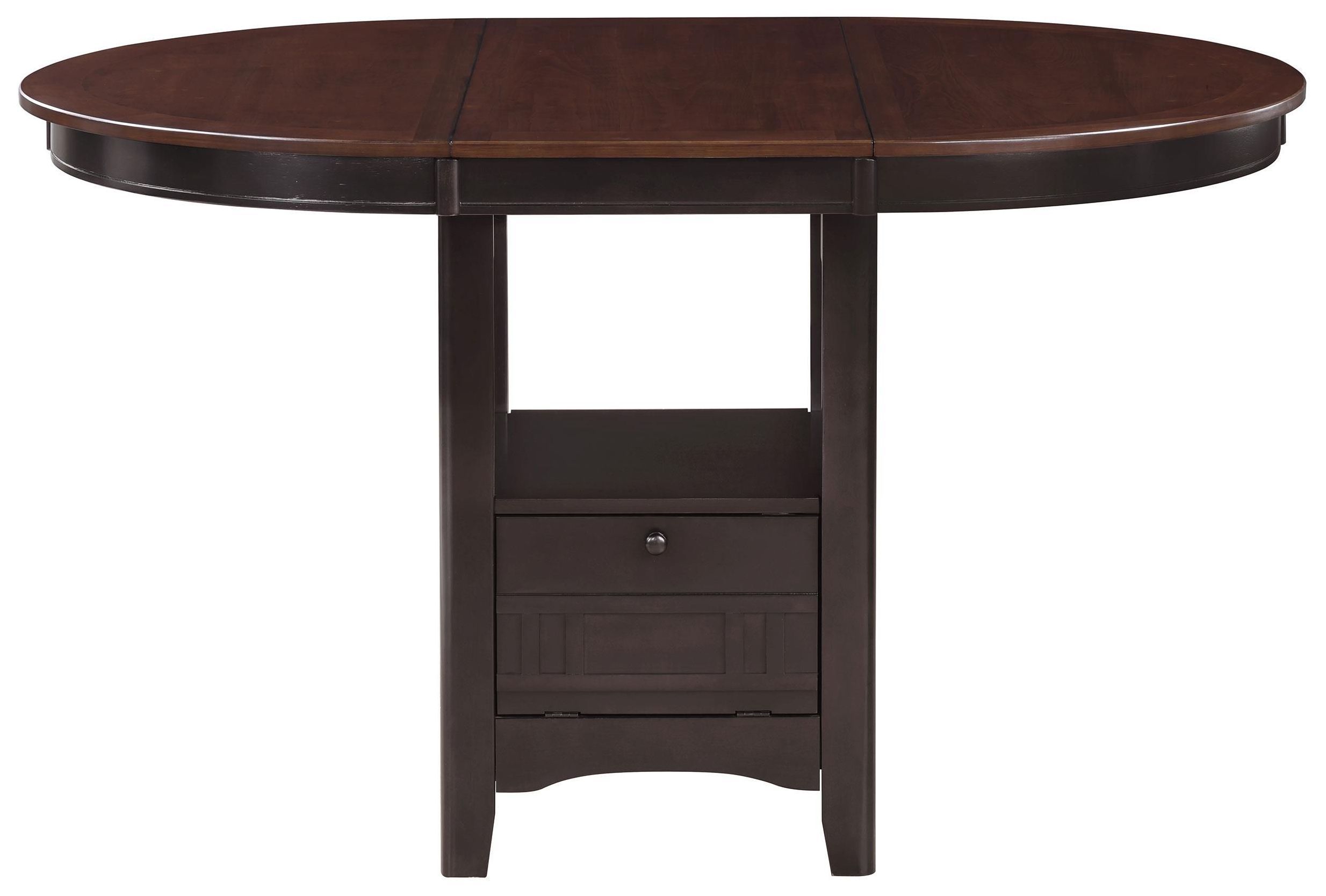 Lavon Light Chestnut and Espresso Extendable Counter Height Dining ...