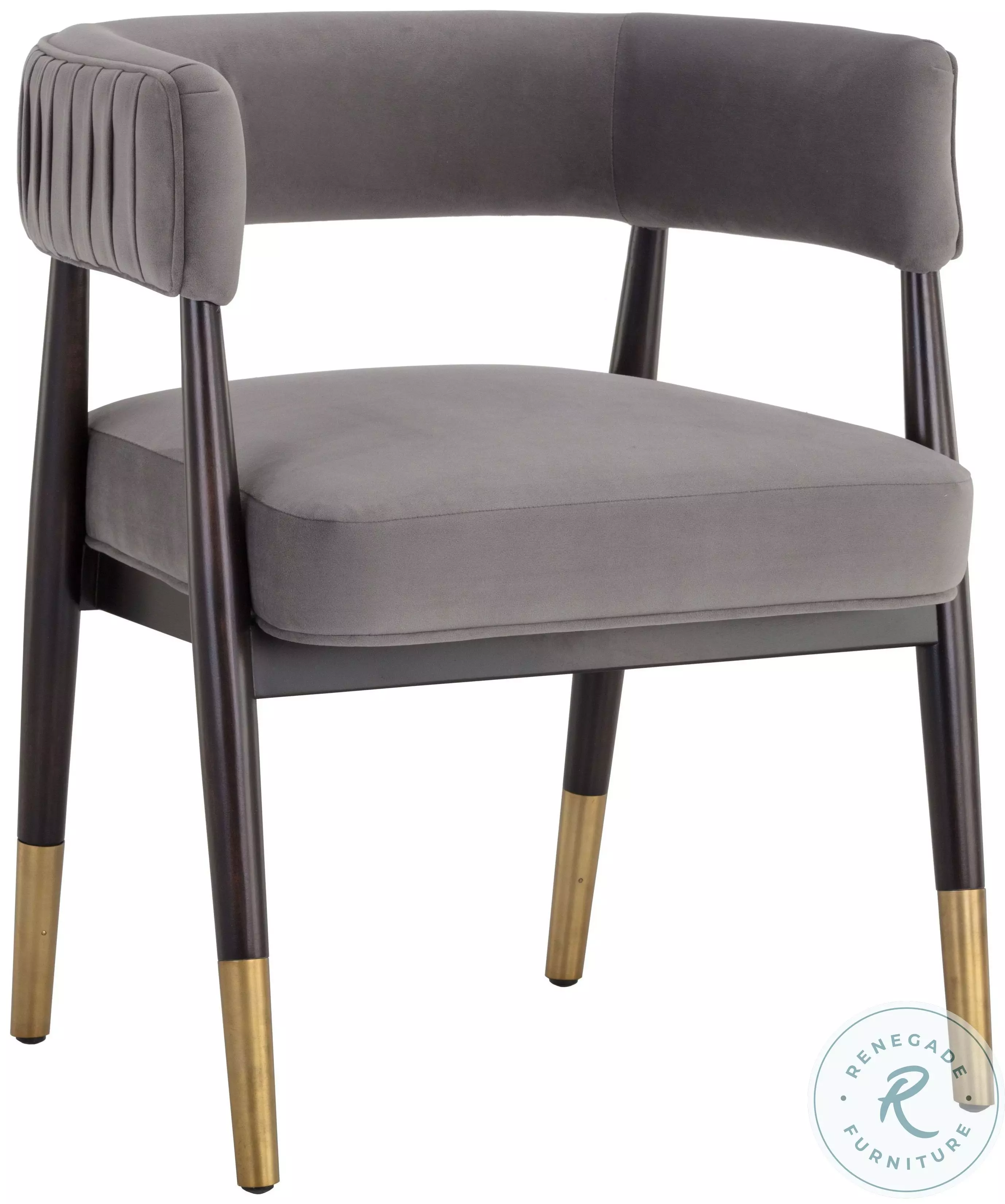 Carmine Antonio Charcoal Dining Arm Chair From Artisan's Nook | Coleman ...