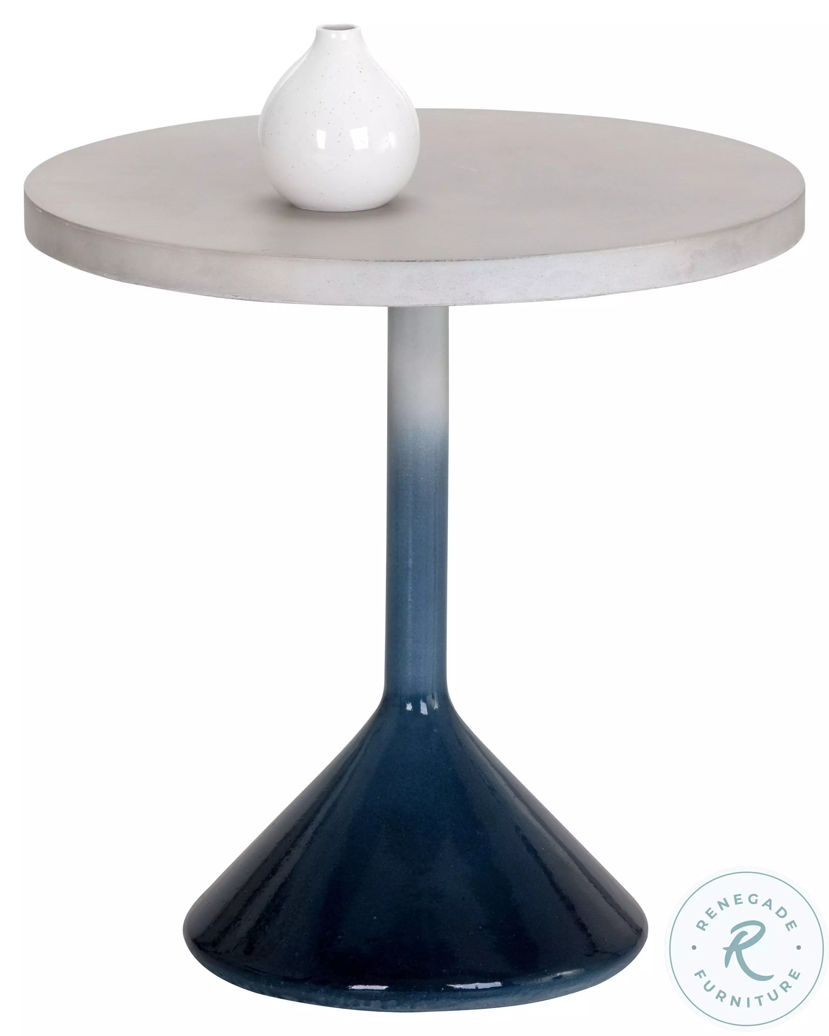 Solterra Laszilo Grey Side Table from Sunpan | Coleman Furniture