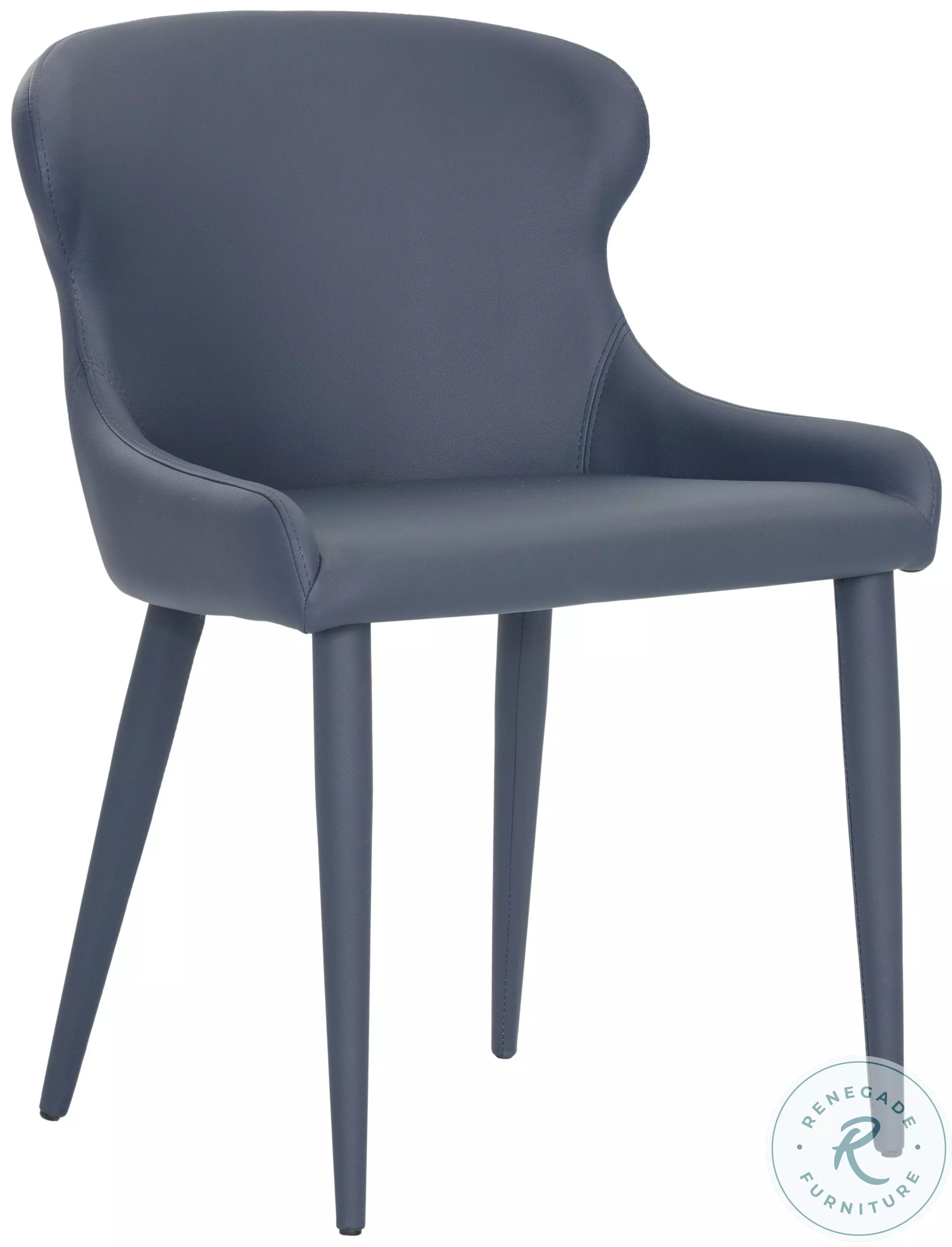 Cascade Dillon Thunder Faux Leather Dining Chair Set of 2 From Artisan ...