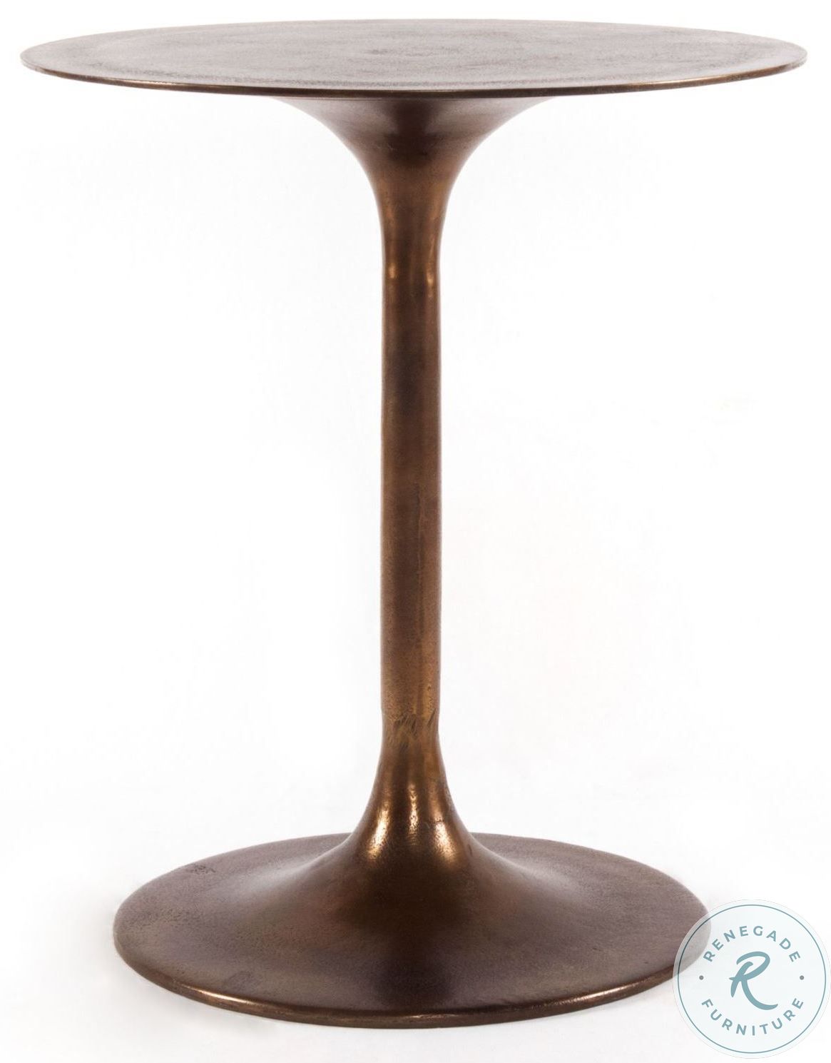 Tulip Antique Rust Side Table from Four Hands | Coleman Furniture