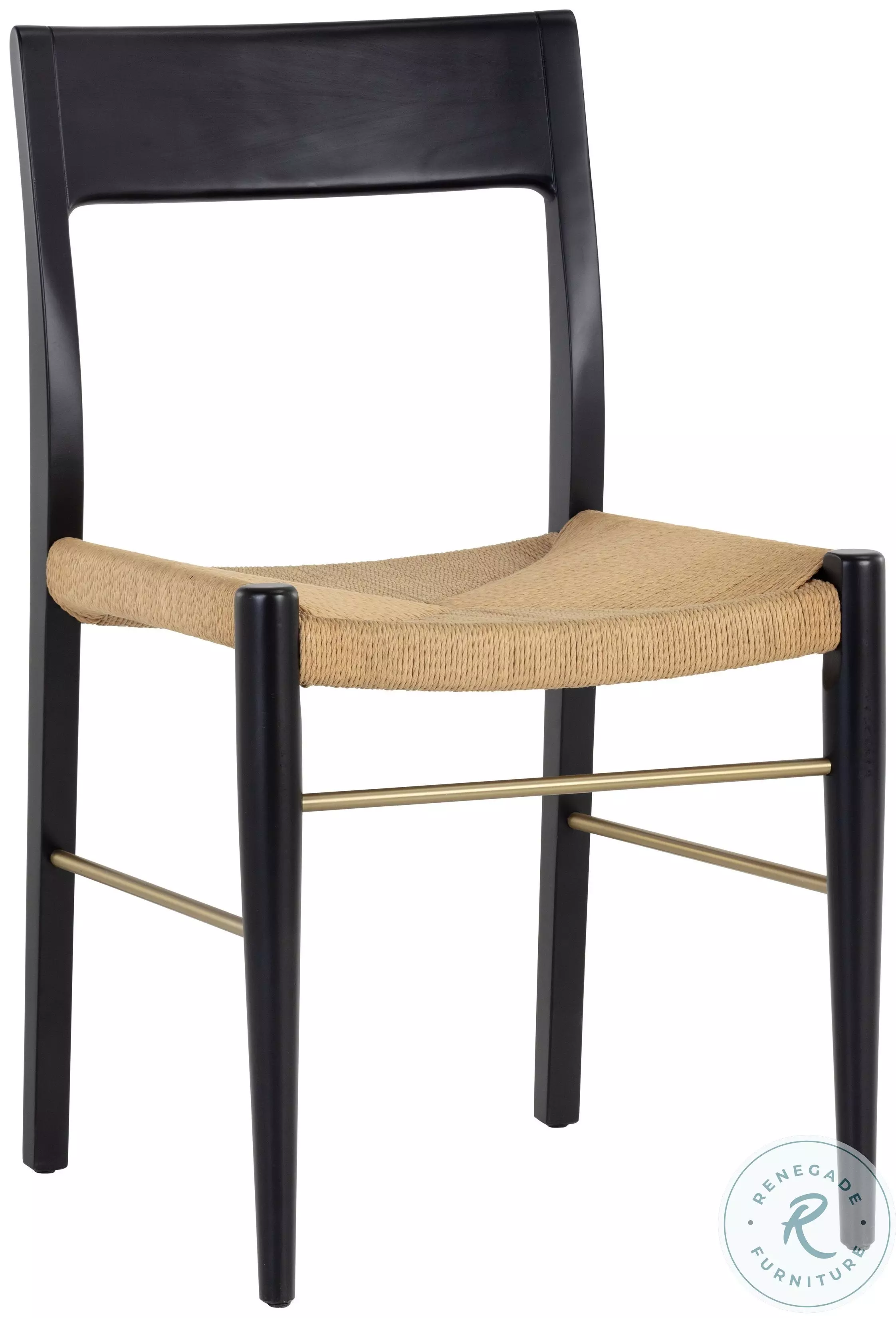 Bondi Natural and Black Beech Dining Chair Set of 2 From Sunpan ...
