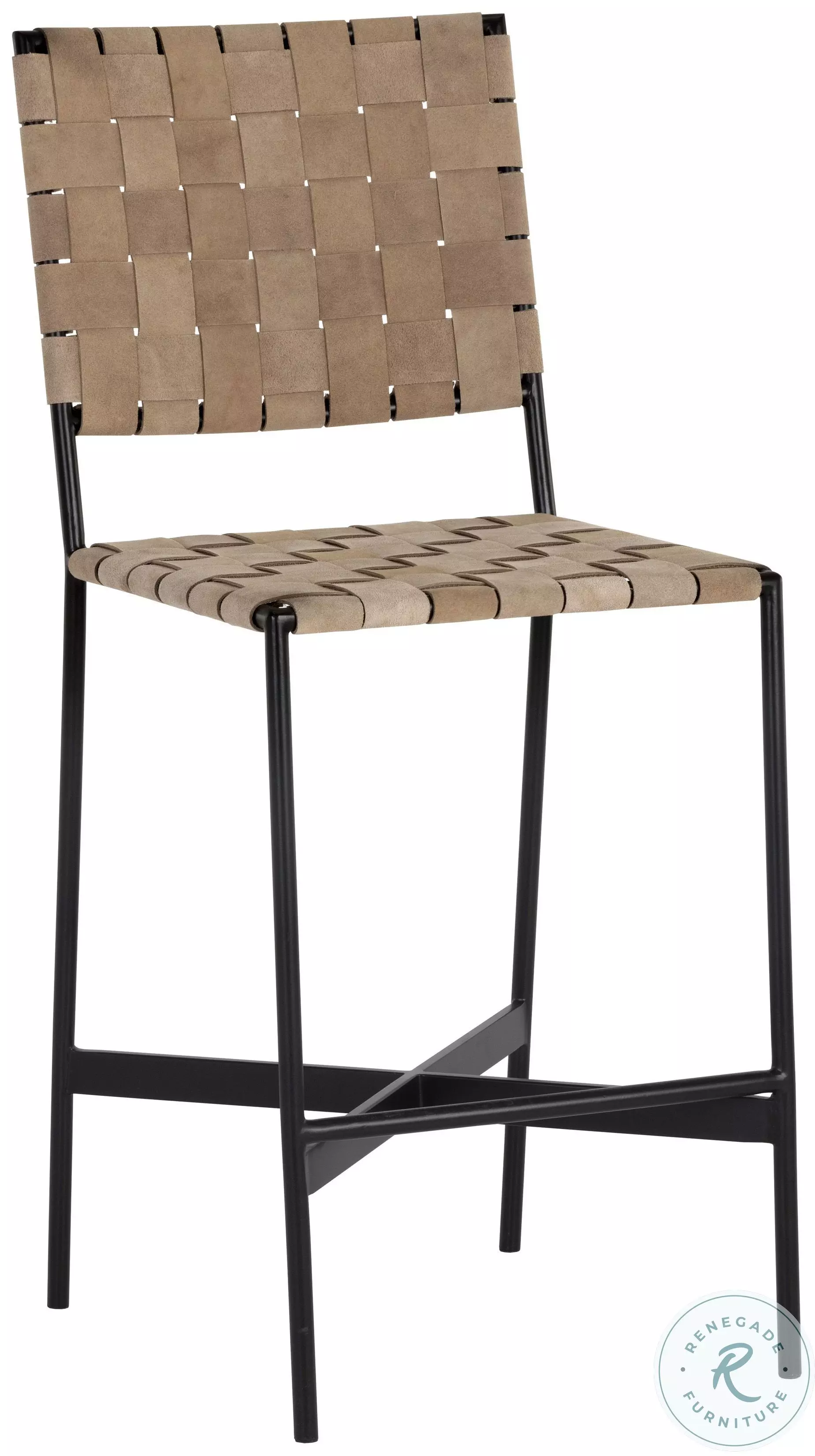 Taurian Light Tan Leather Counter Height Stool From Artisan's Nook ...