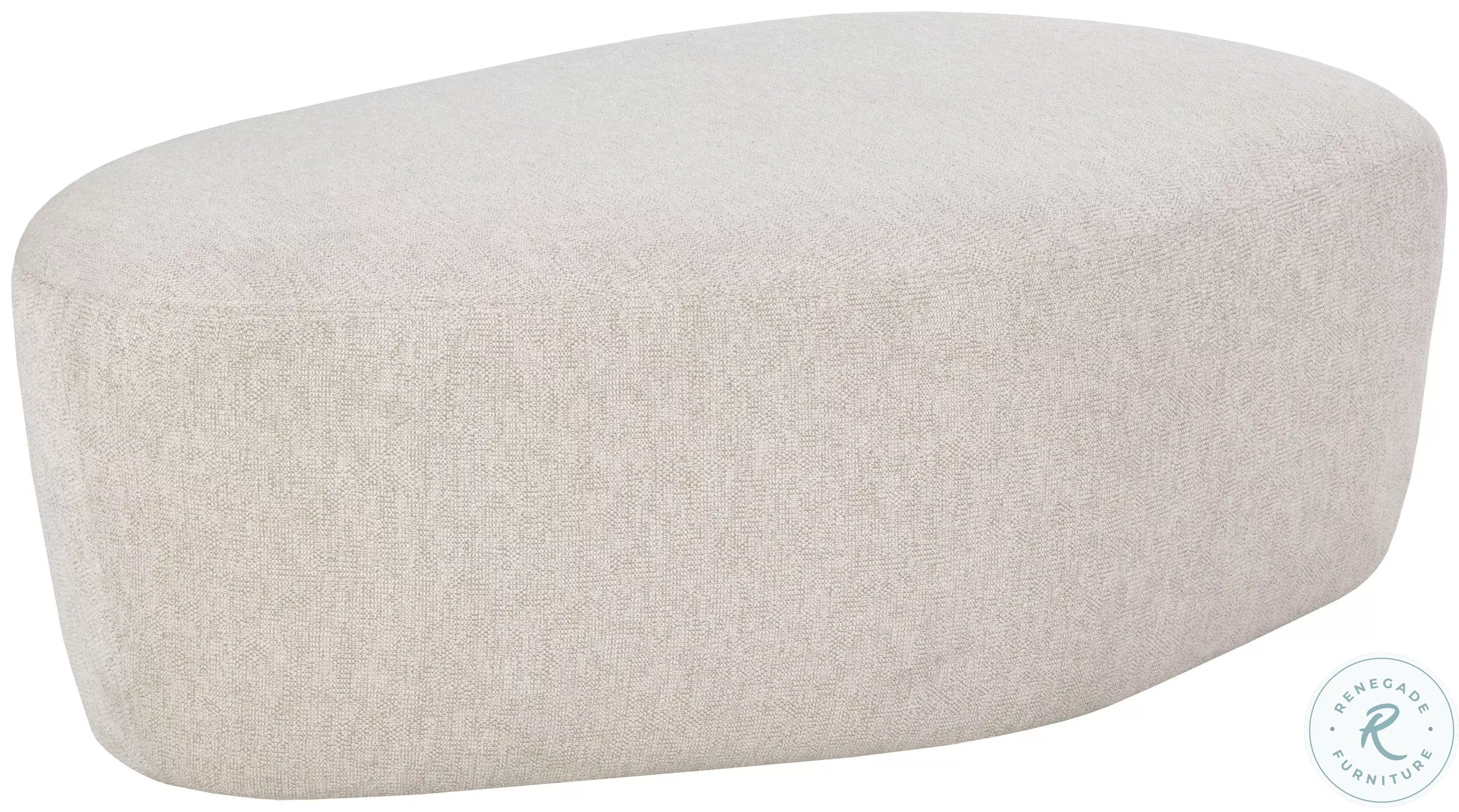 Vyselle Dove Cream Ottoman From Artisan's Nook | Coleman Furniture