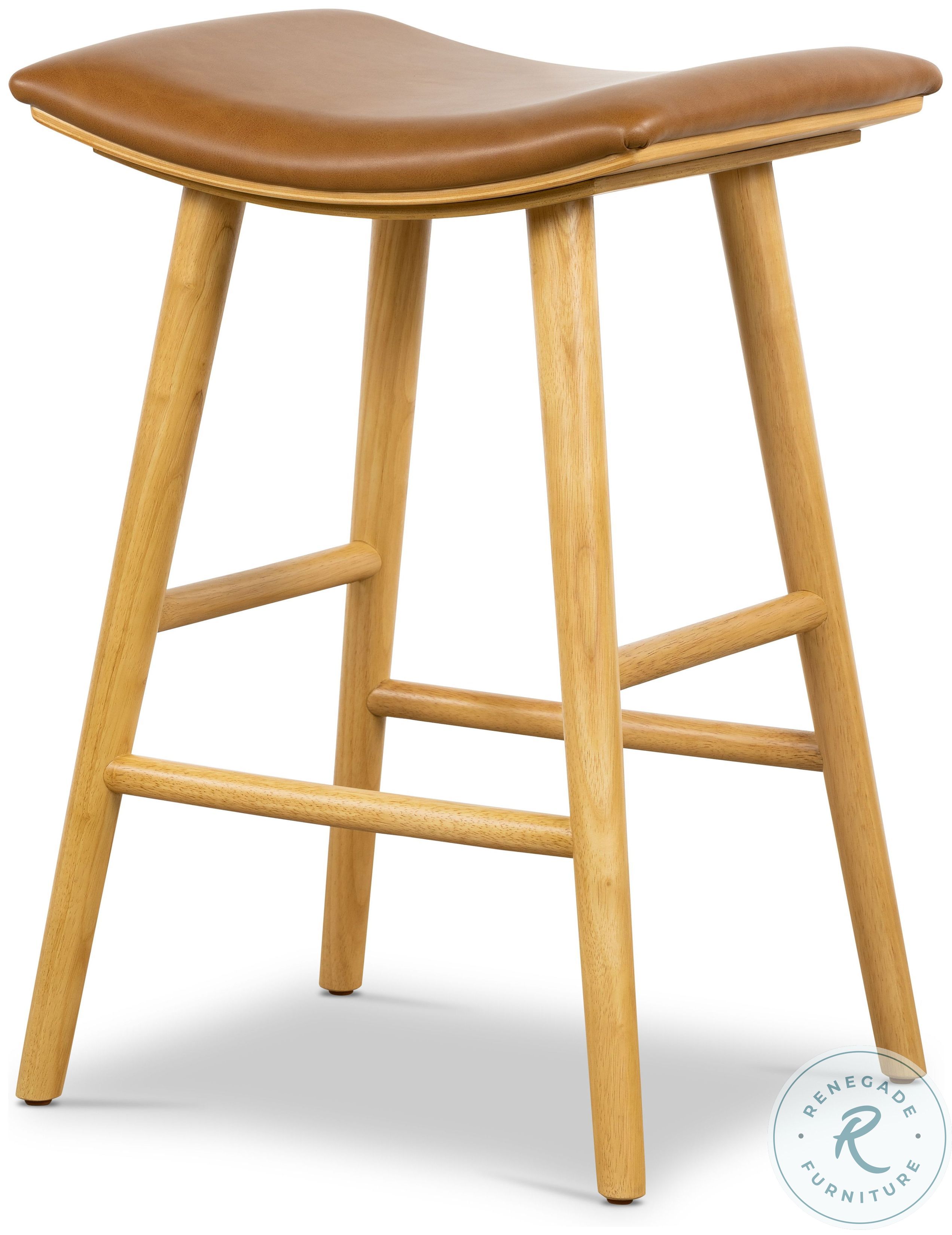 Union Smoked Natural Saddle Counter Height Stool from Four Hands ...