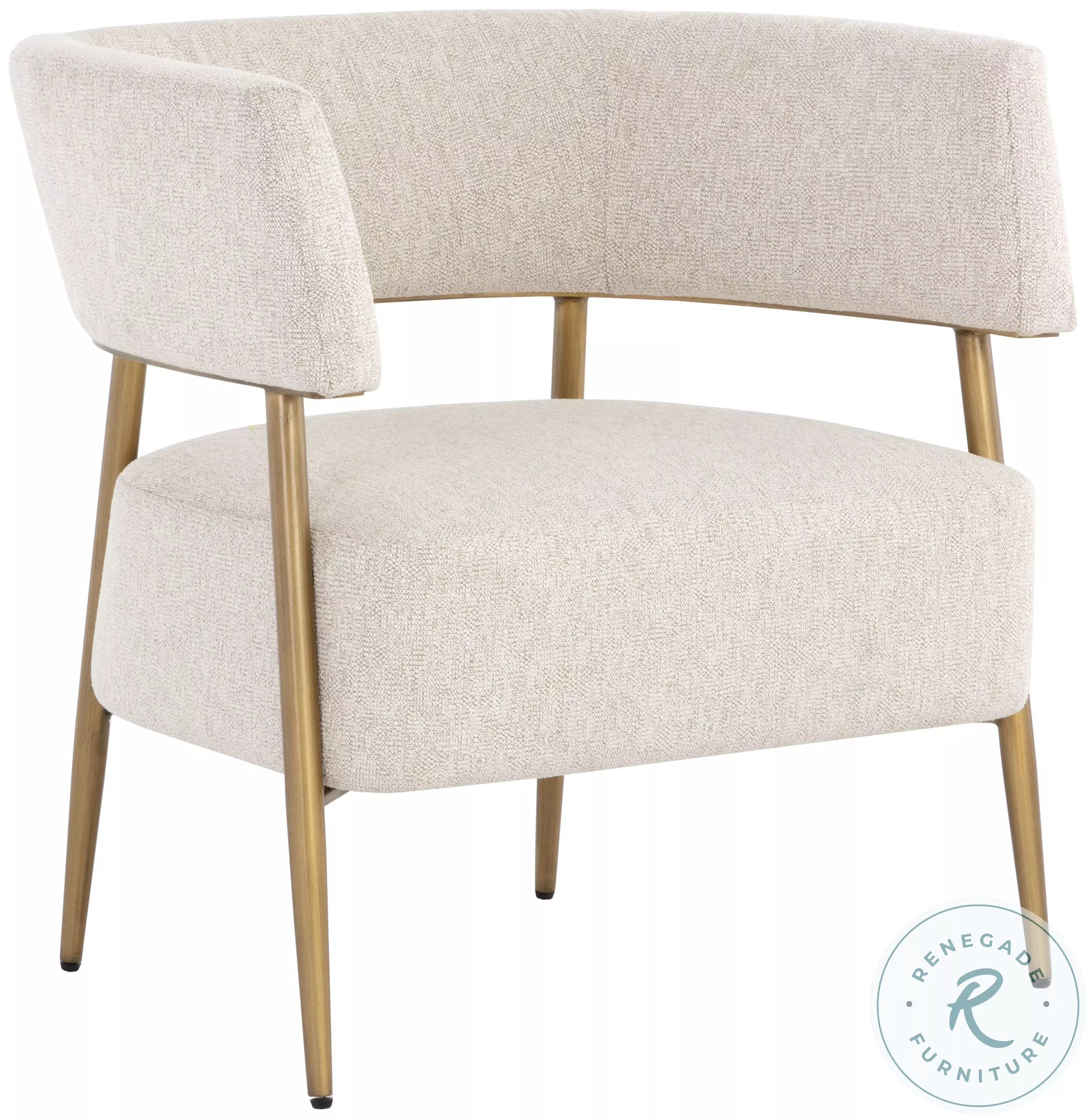 Allegro Dove Cream Lounge Chair From Artisan's Nook | Coleman Furniture