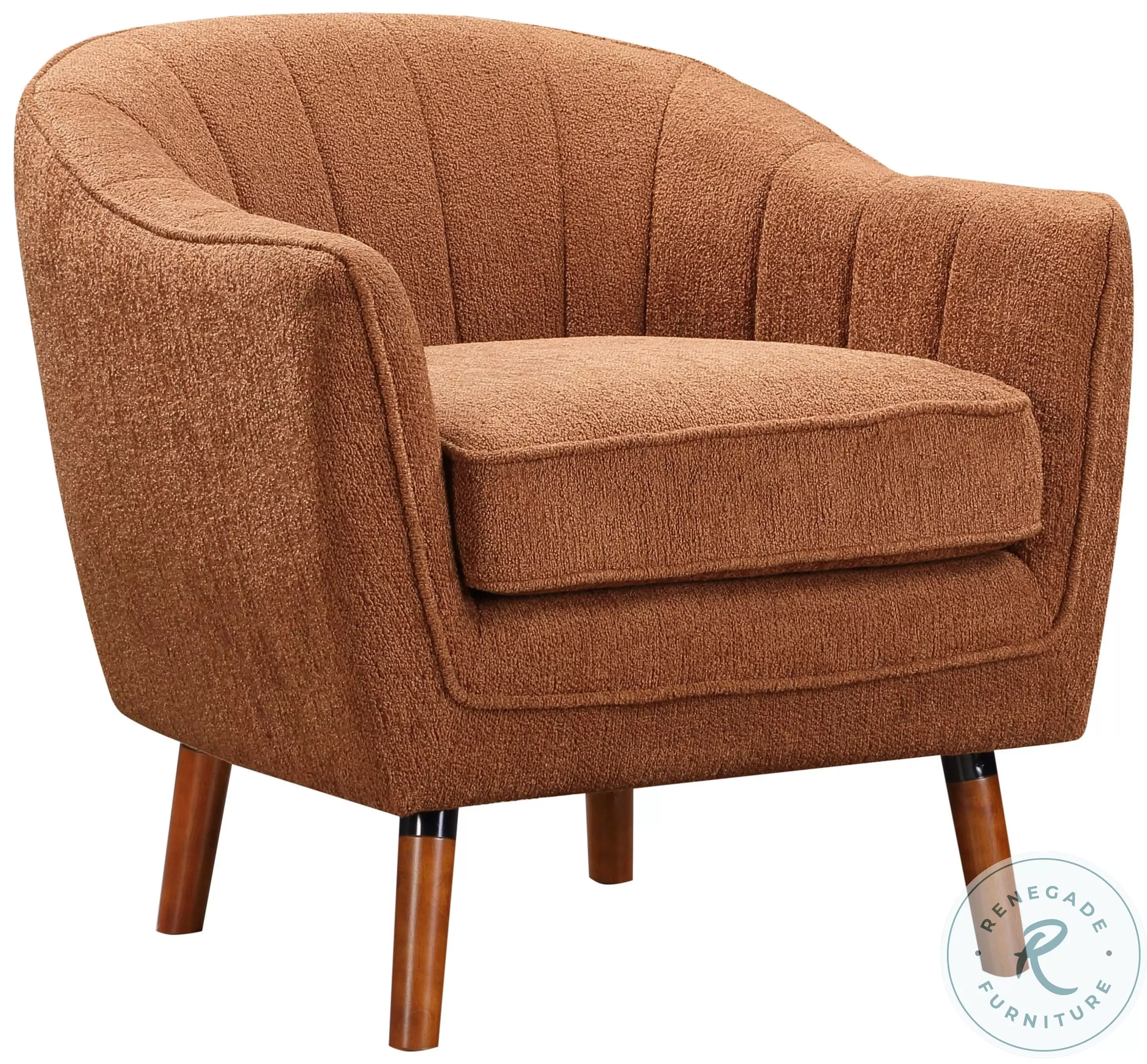 Cutler Rust Accent Chair From Homelegance | Coleman Furniture