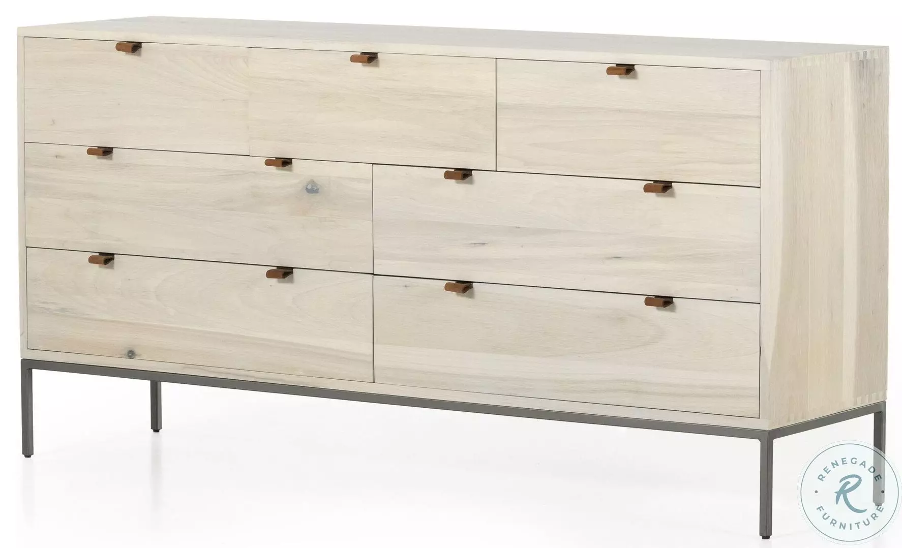 Trey Dove Poplar 7 Drawer Dresser From Four Hands | Coleman Furniture