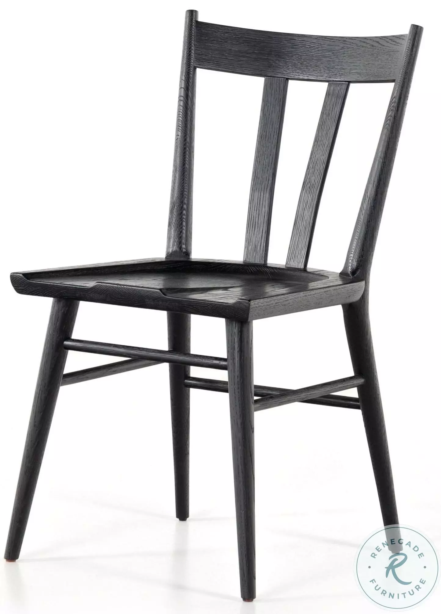 Gregory Black Oak Dining Chair Set Of 2 from Four Hands | Coleman Furniture