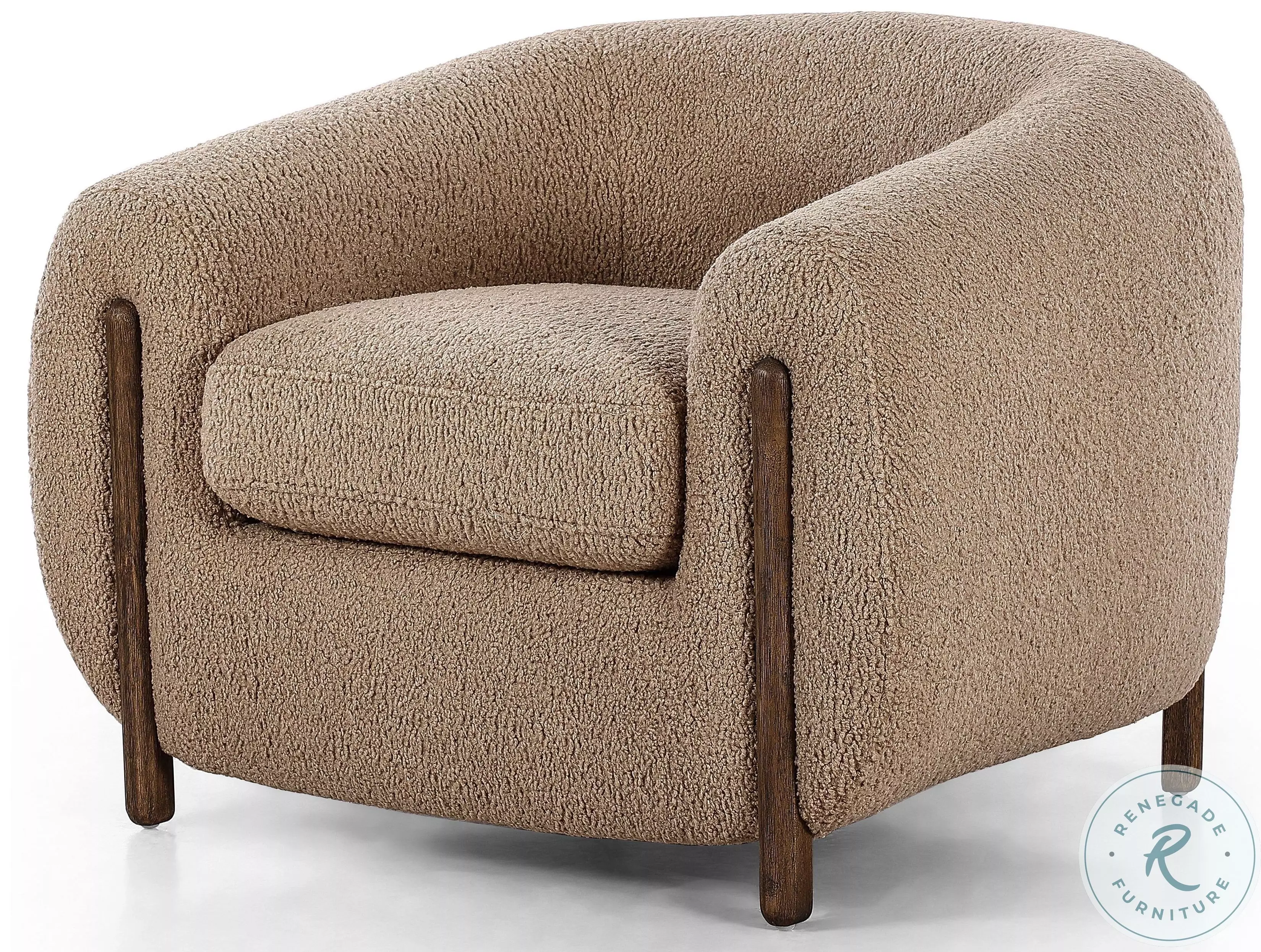 Lyla Sheepskin Camel Chair from Four Hands | Coleman Furniture