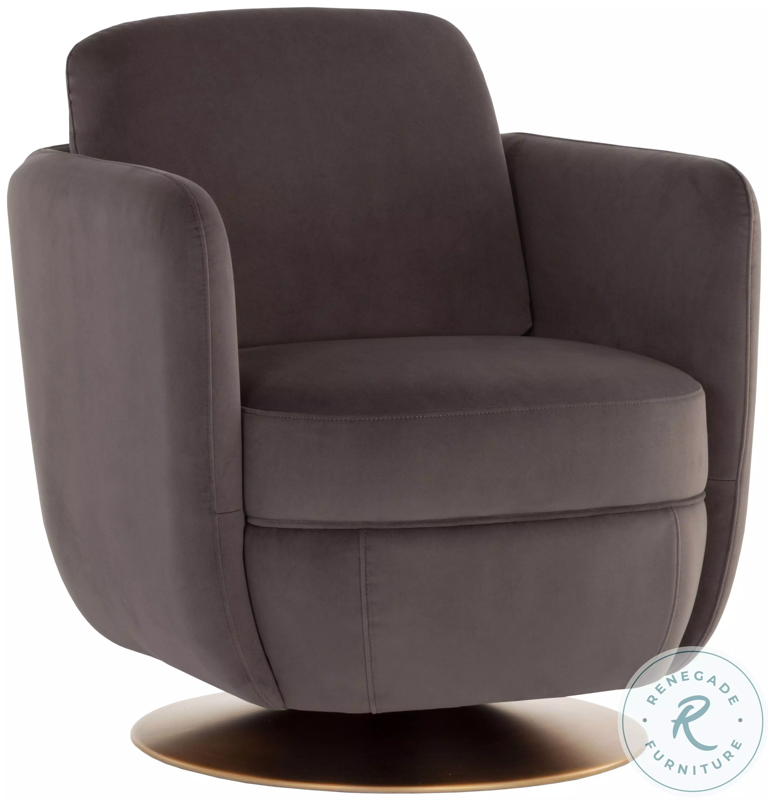 Gilley Meg Ash Swivel Lounge Chair From Sunpan | Coleman Furniture