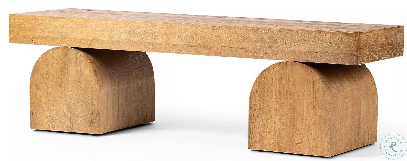 Keane Natural Elm Bench from Four Hands | Coleman Furniture