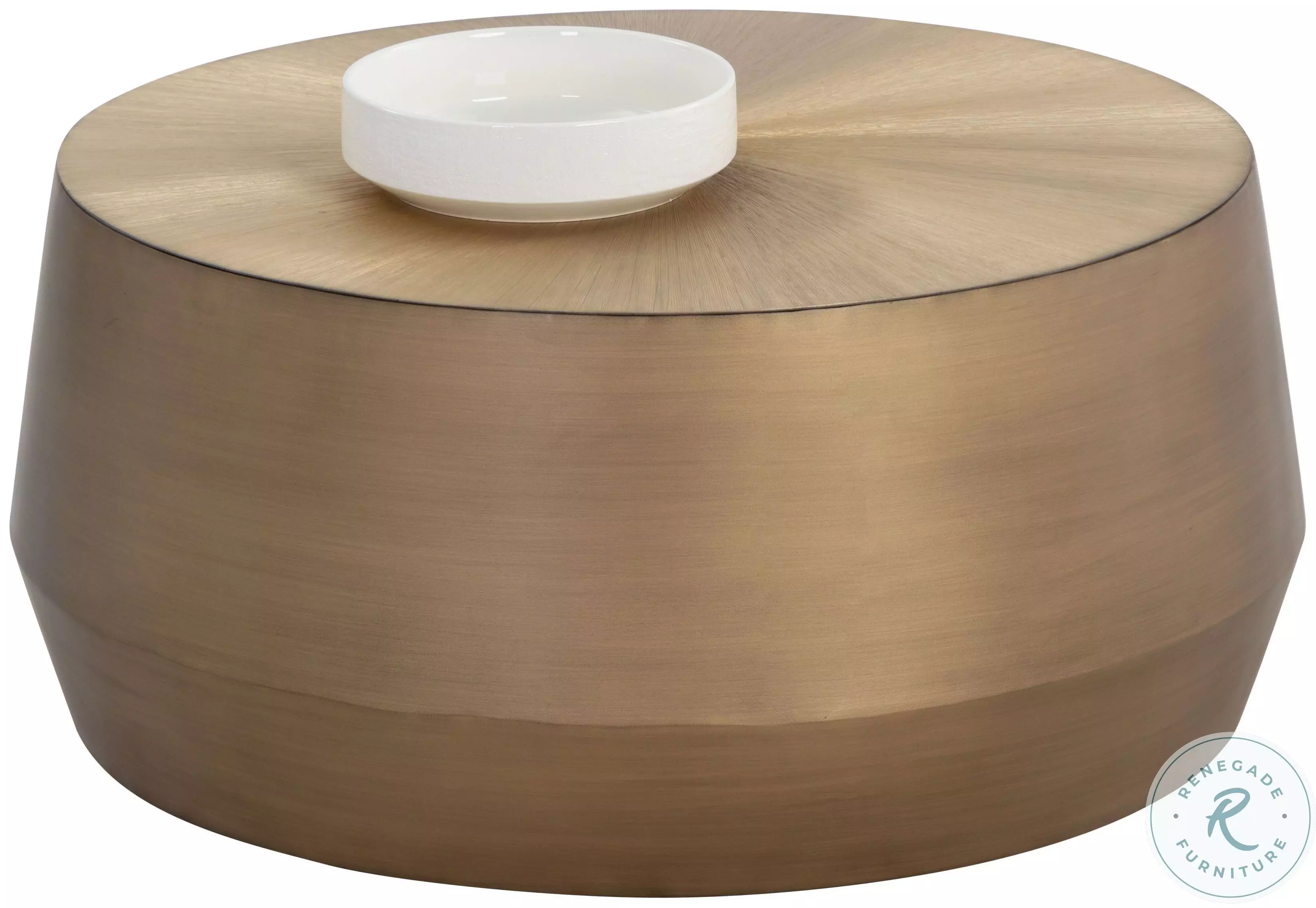 Creed Antique Gold Small Coffee Table From Sunpan | Coleman Furniture