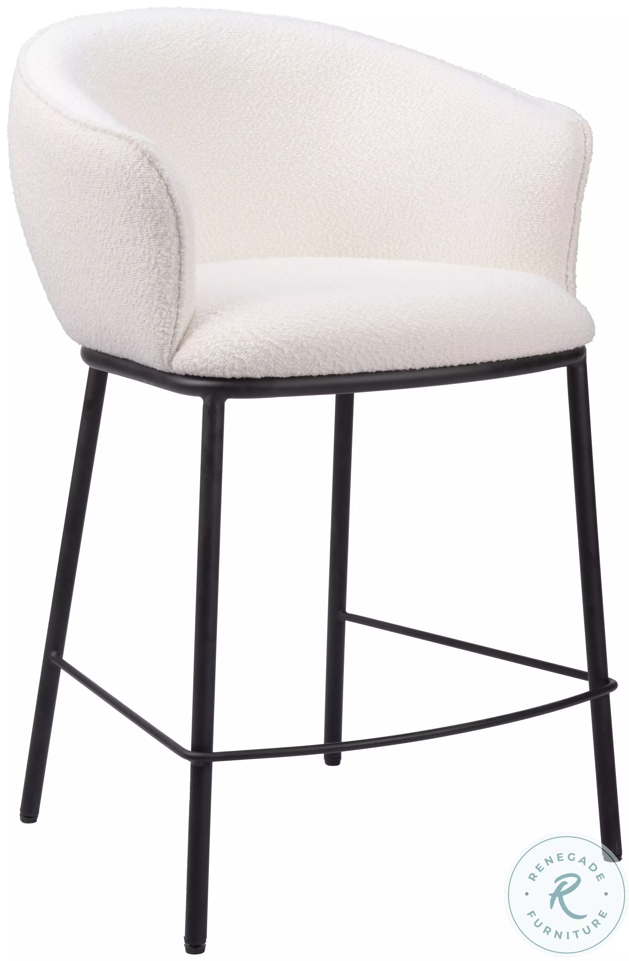 Essen Ivory Counter Height Stool From Zuo | Coleman Furniture