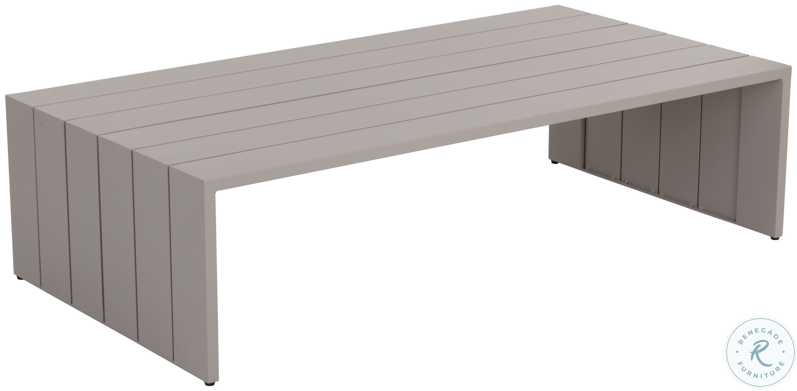 Yvelise Light Pewter And Greige Outdoor Coffee Table From Home Gallery ...
