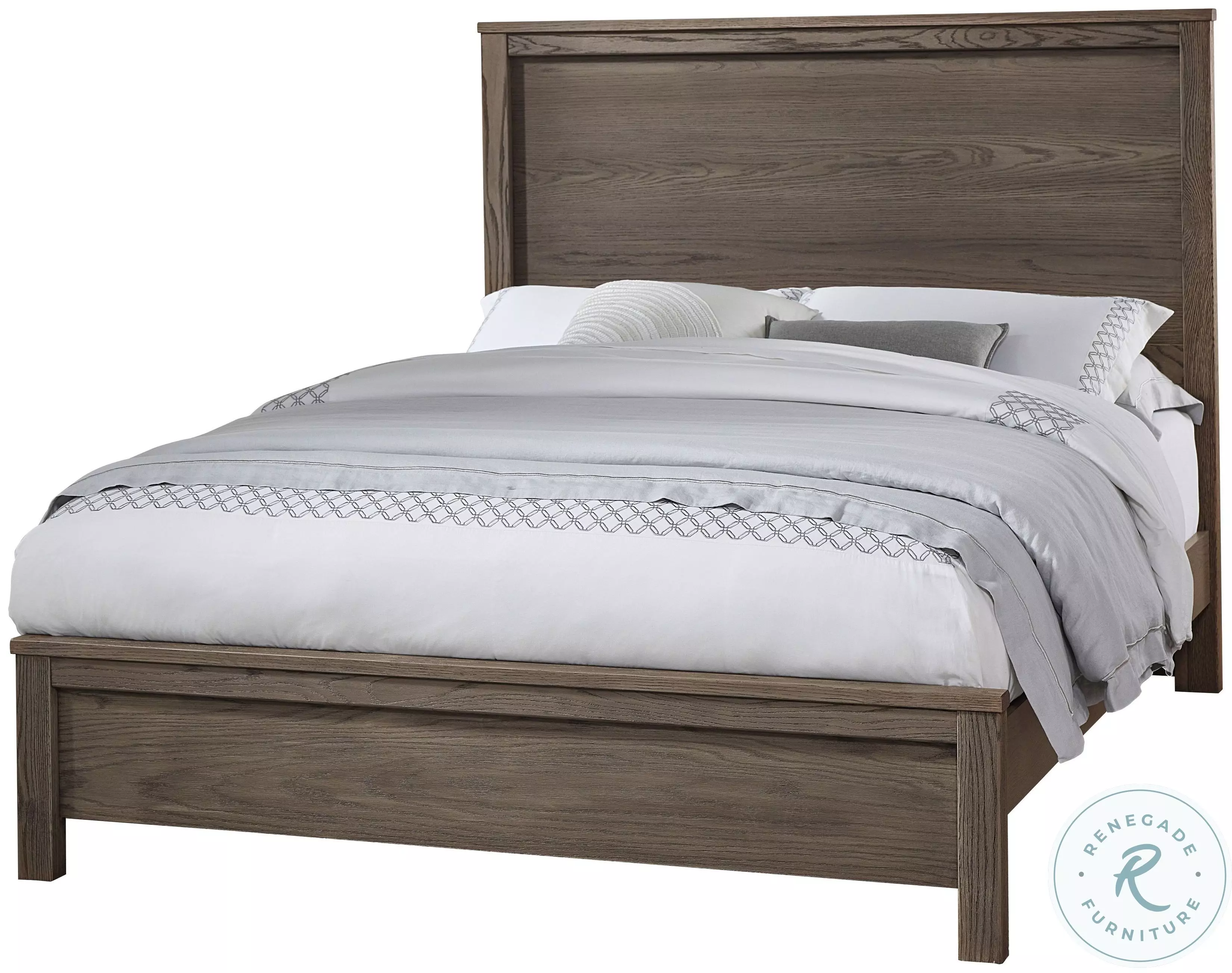 Fundamentals Grey Queen Panel Bed From Home Gallery Stores | Home Gallery Stores