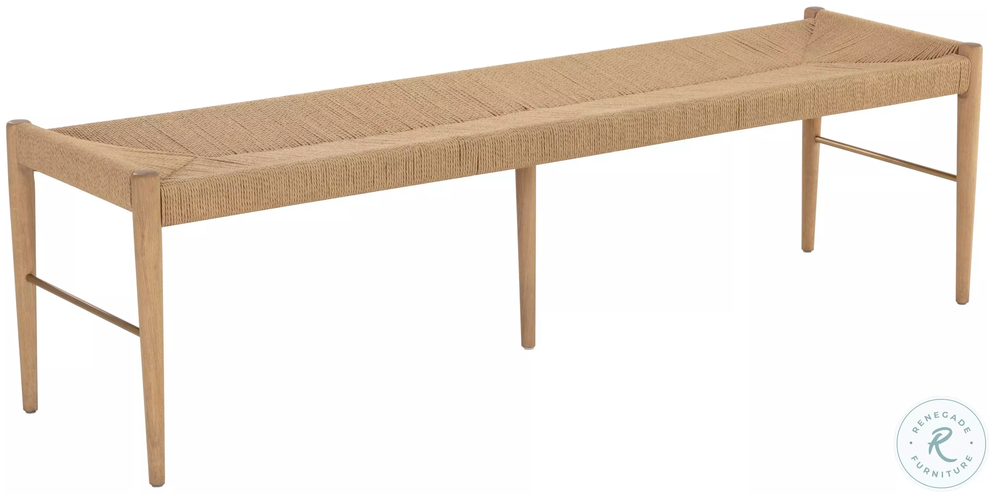 Calisandra Natural And Light Wash Bench From Artisan's Nook | Coleman ...
