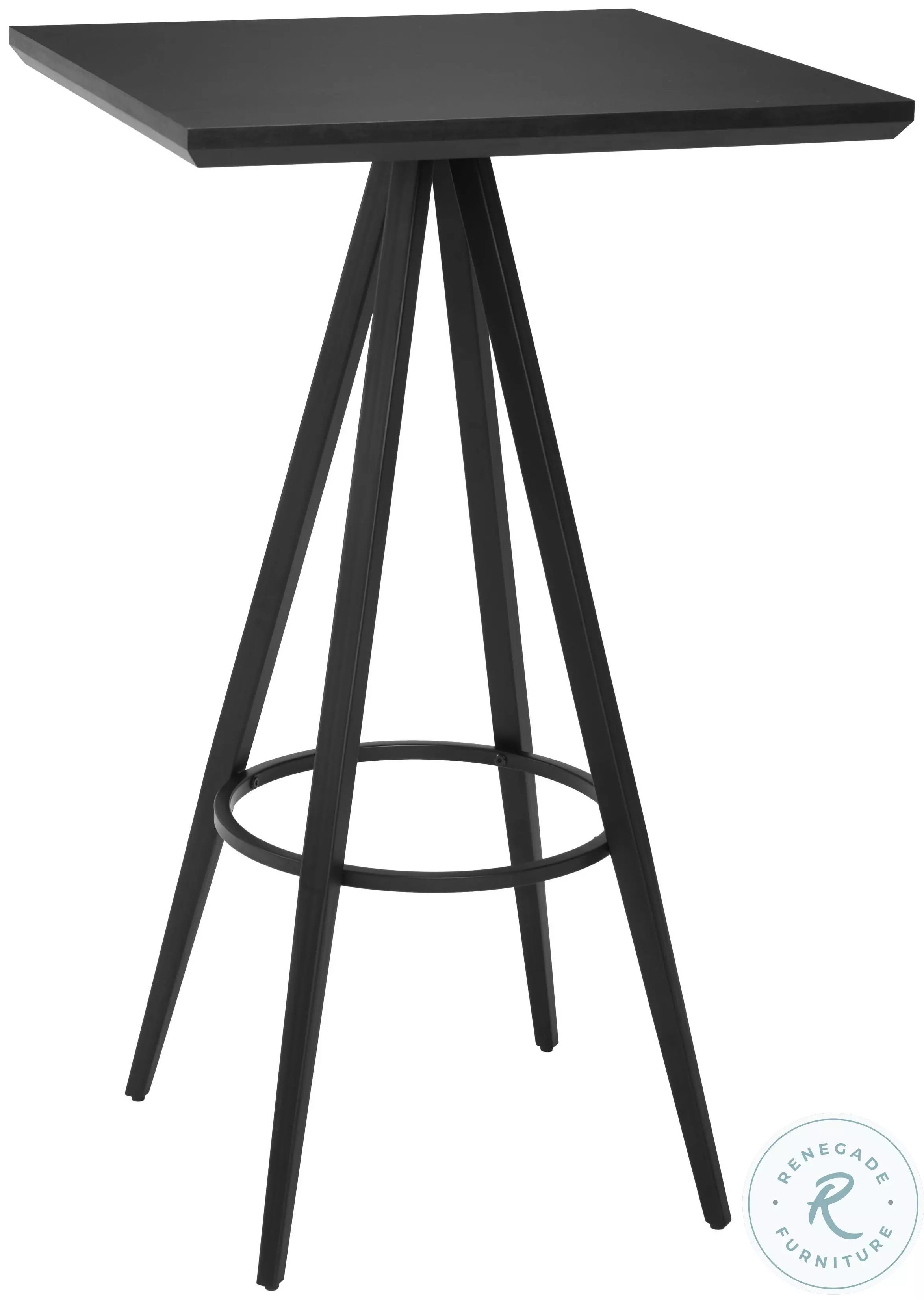Tinos Black Bar Table From Zuo | Coleman Furniture