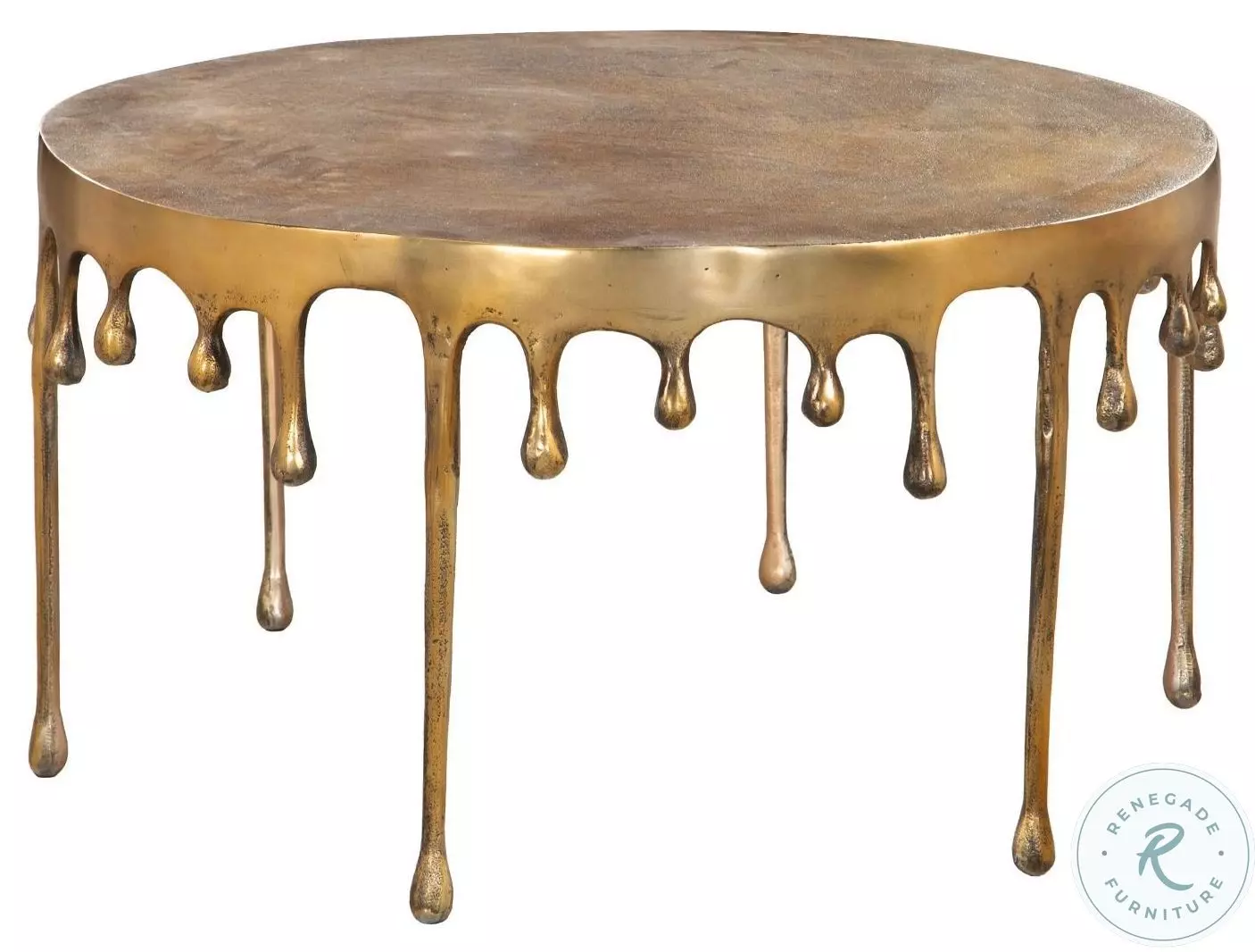 Drip Antique Brass Coffee Table From Home Gallery Stores | Home Gallery ...