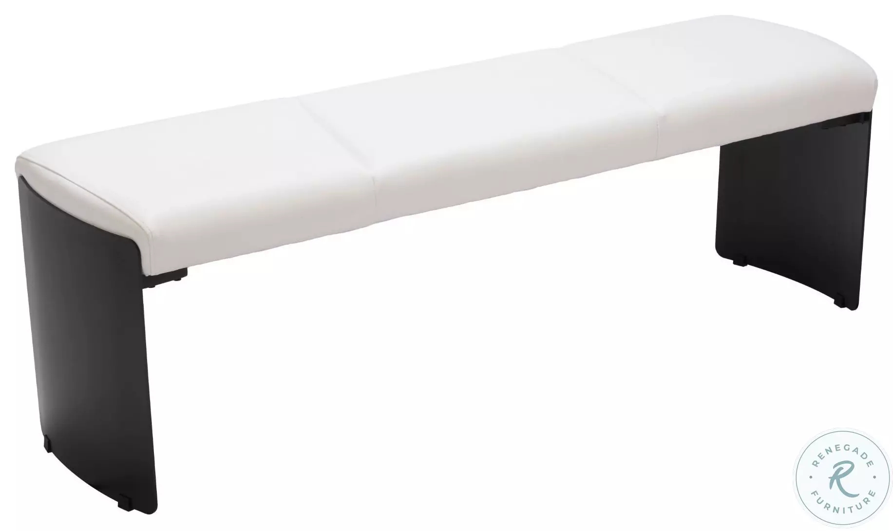 Mur White Bench From Zuo | Coleman Furniture